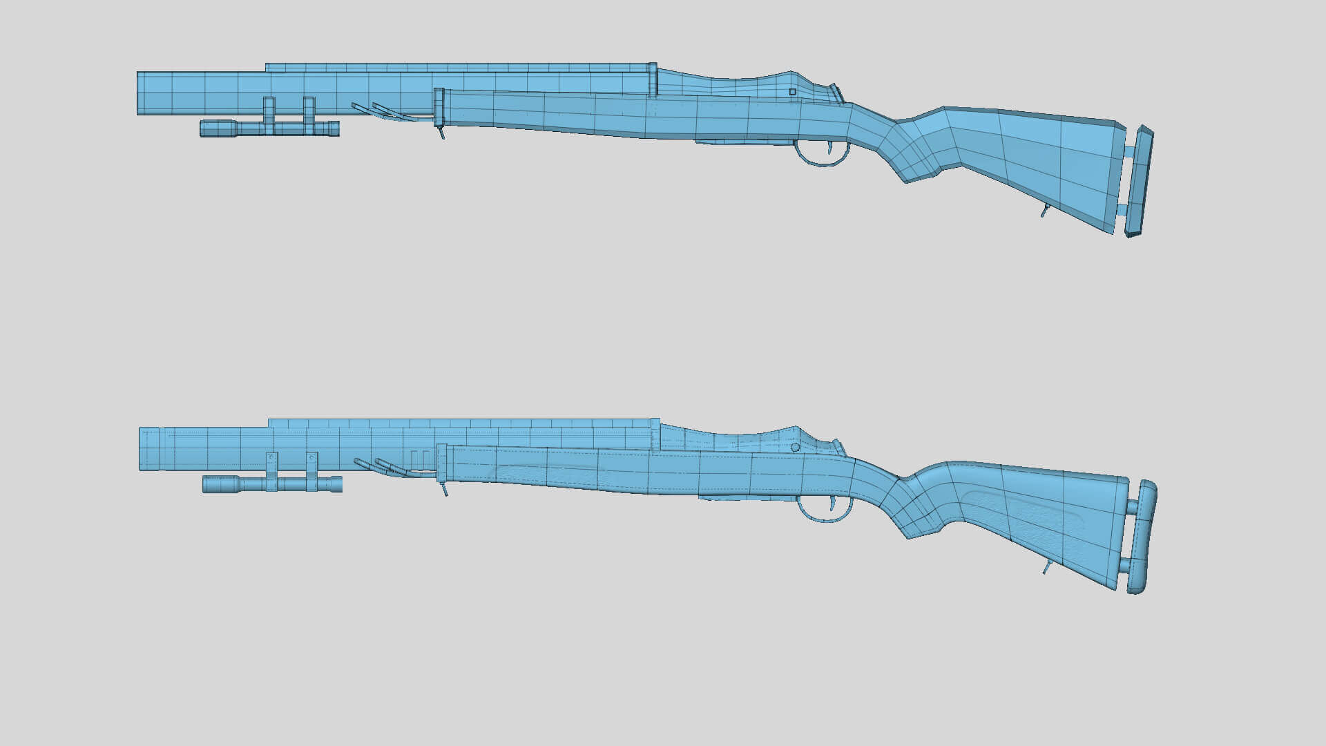 Sci-Fi Gun 18 - M1 Garand 3D Model by gsommer