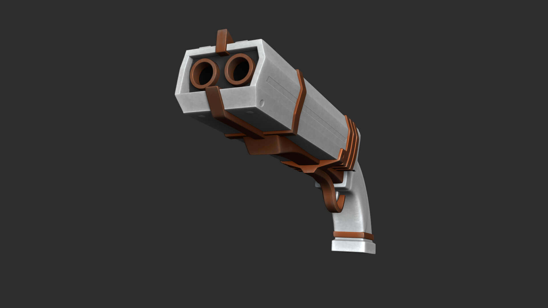 Sci-Fi Gun 19 - Short Shotgun 3D Model by gsommer