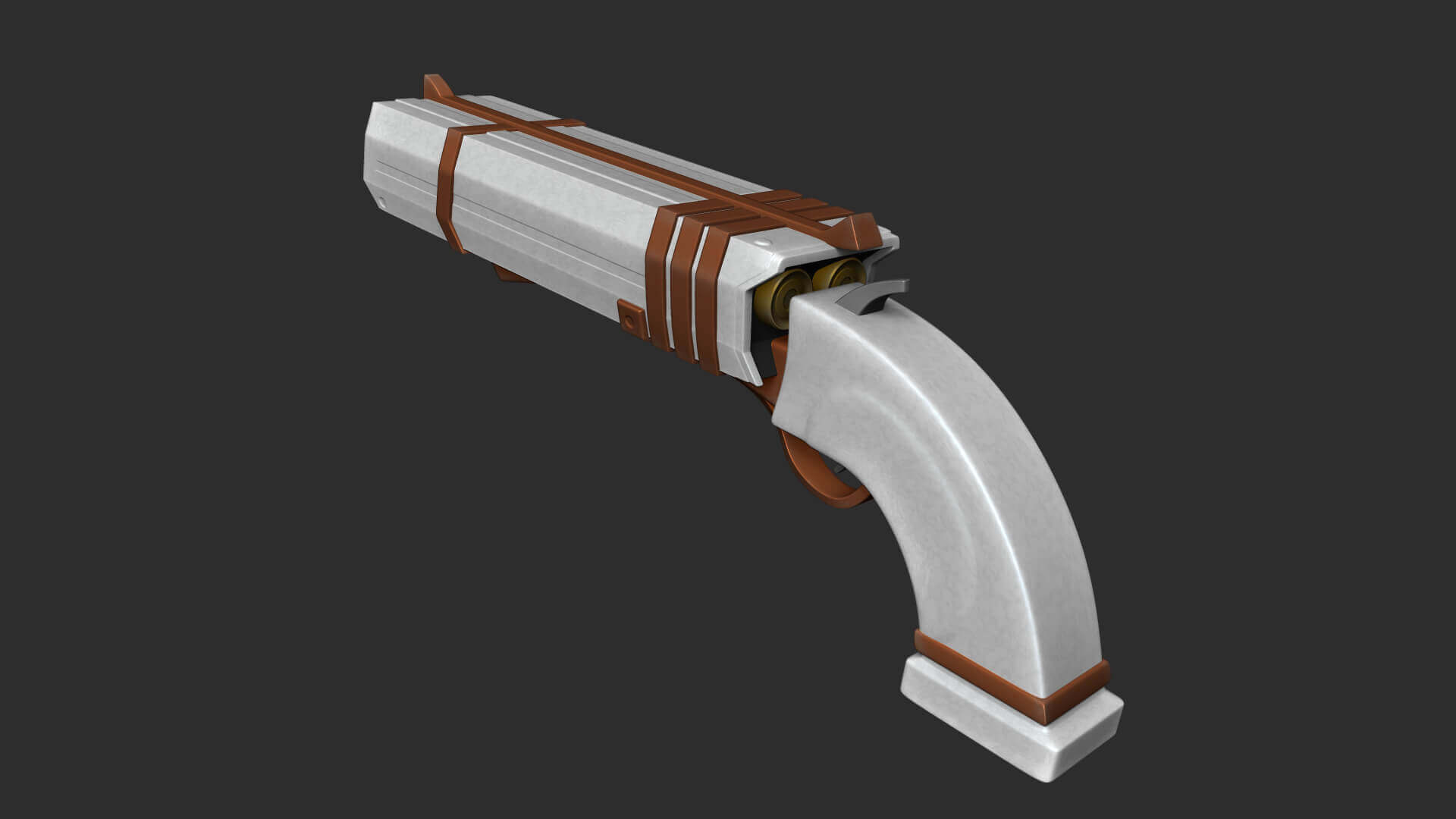 Sci-Fi Gun 19 - Short Shotgun 3D Model by gsommer