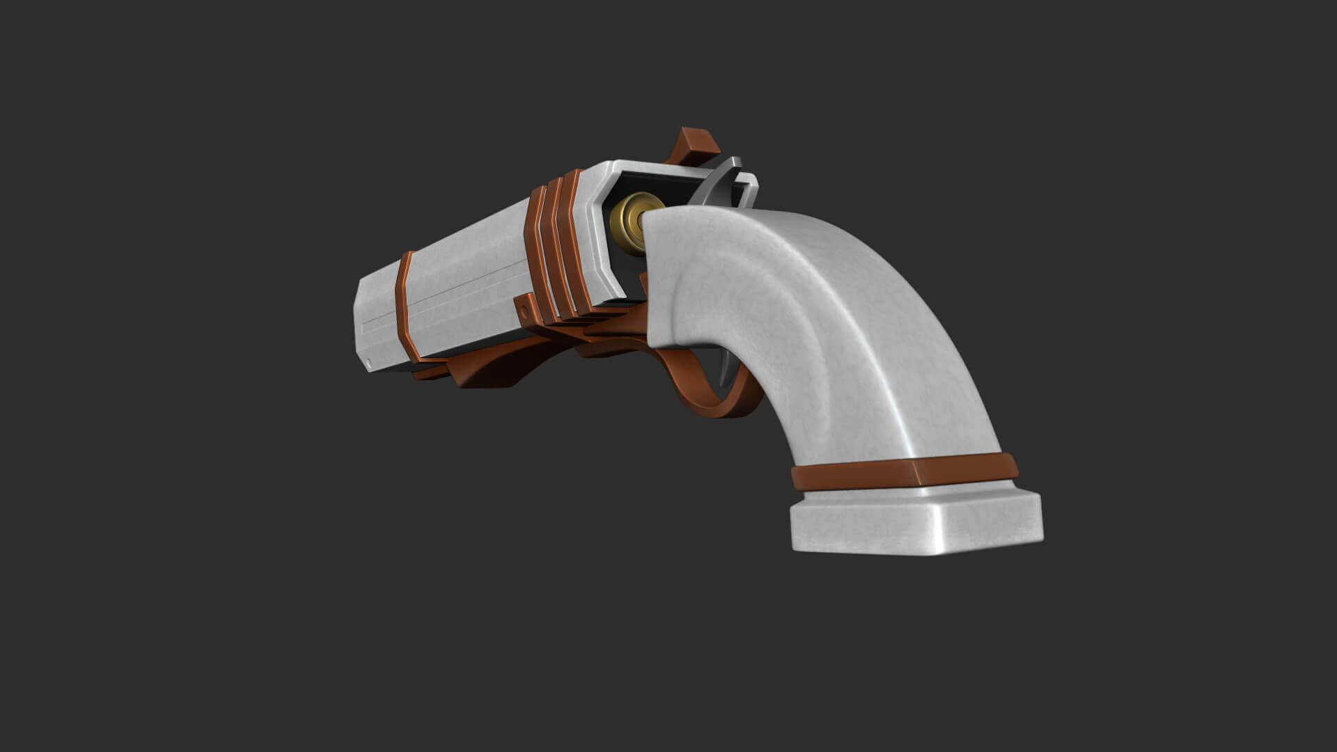 Sci-Fi Gun 19 - Short Shotgun 3D Model by gsommer