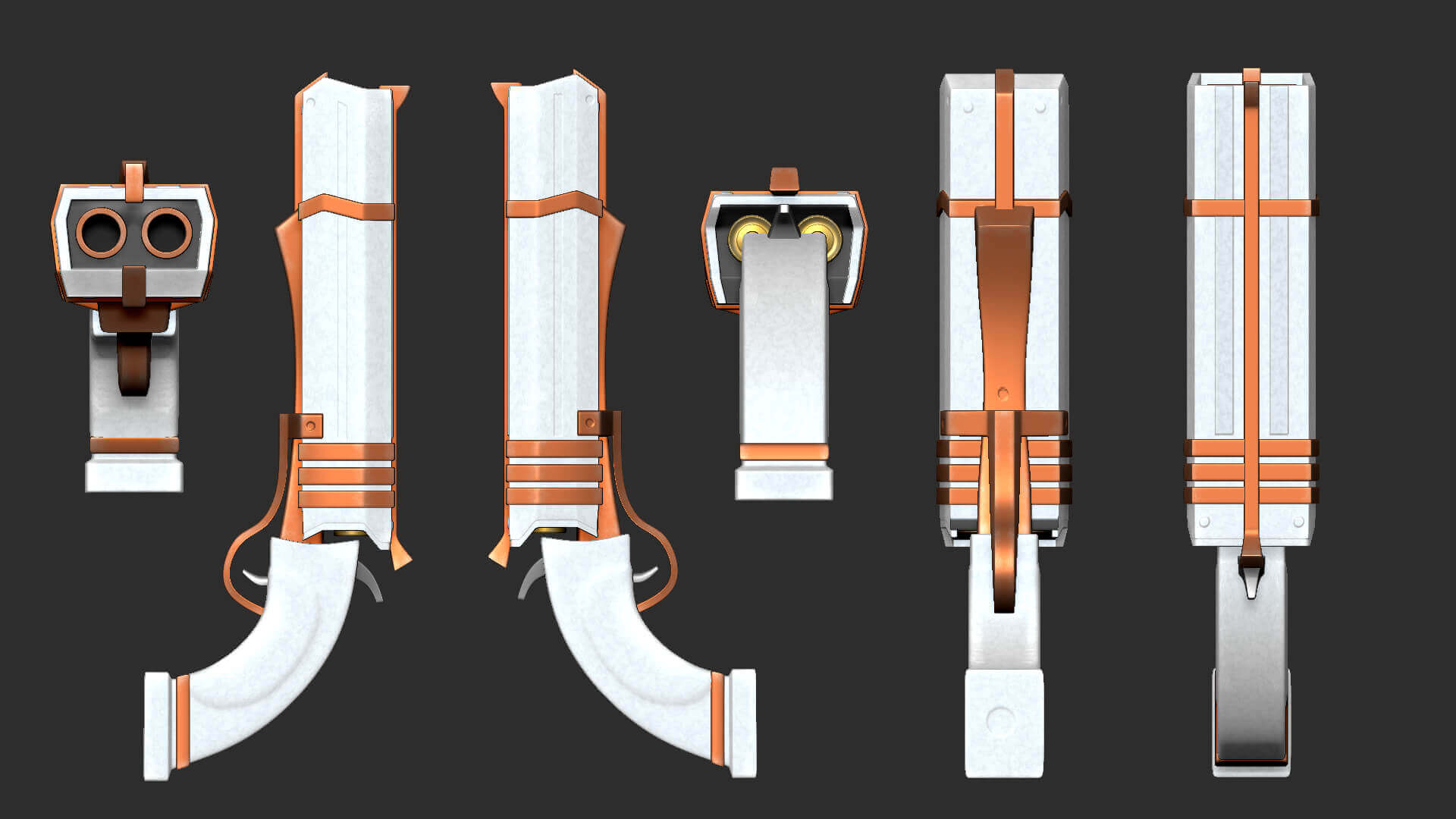 Sci-Fi Gun 19 - Short Shotgun 3D Model by gsommer