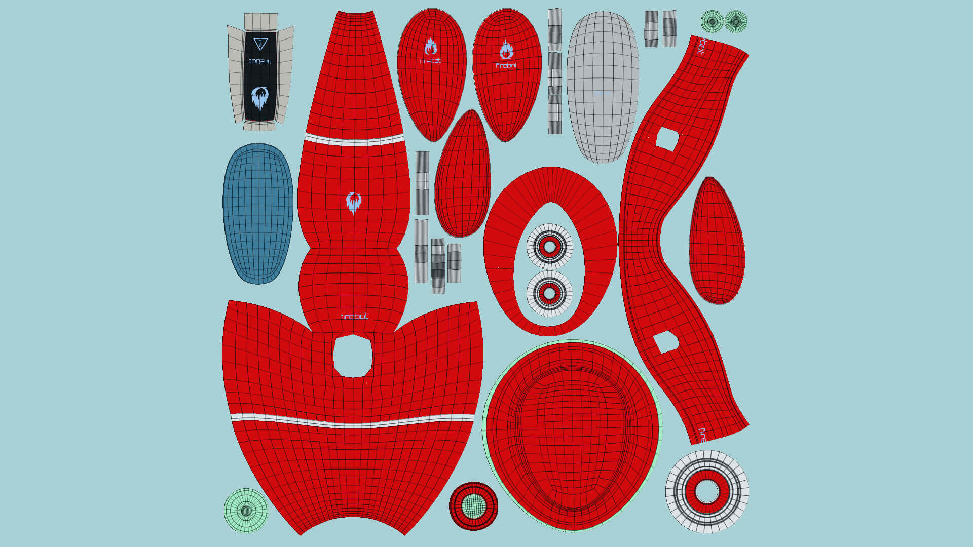 Sci-Fi Robot Model B 09 - Firebot by gsommer