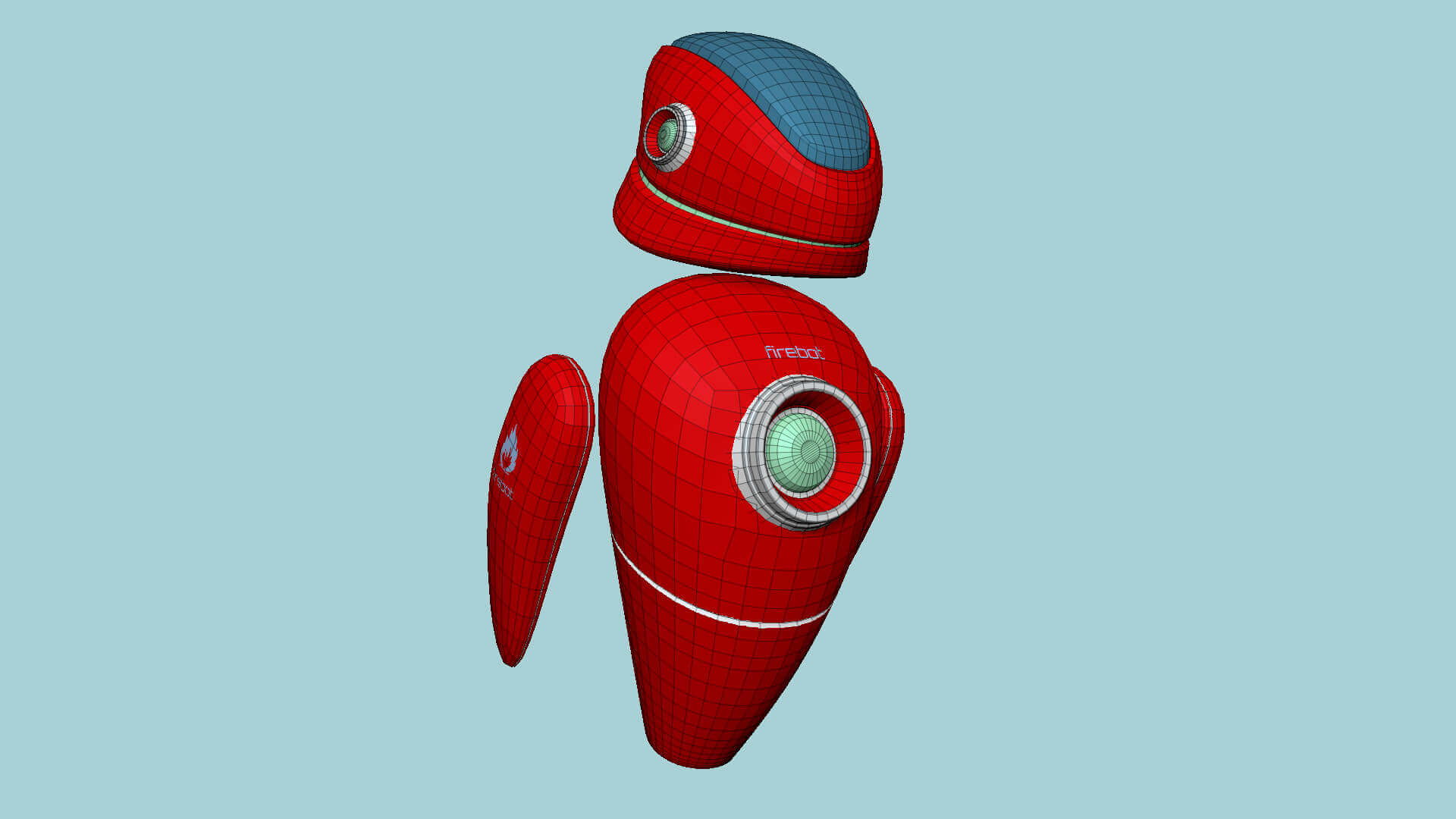 Sci-Fi Robot Model B 09 - Firebot by gsommer