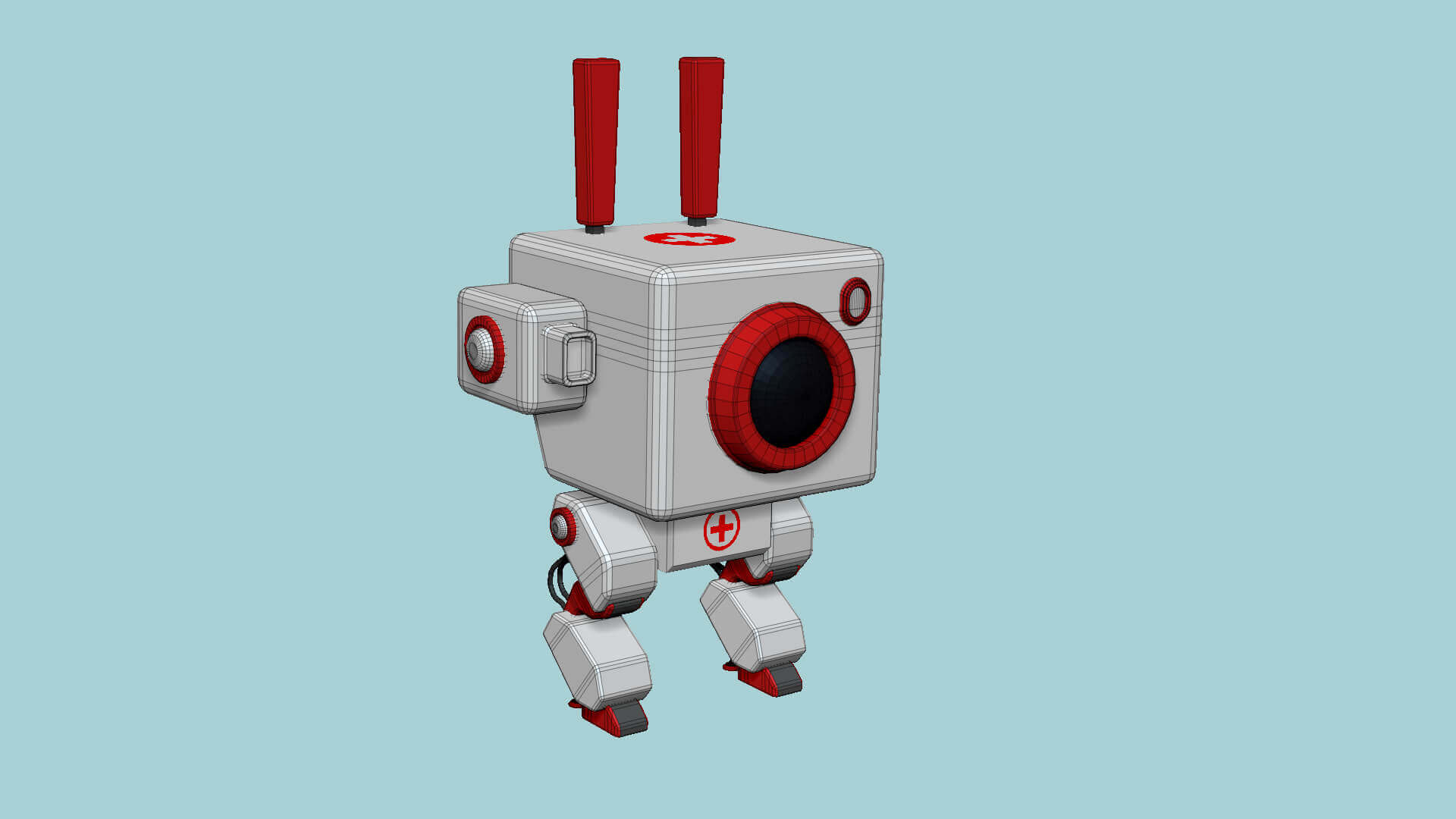 Sci-Fi Robot Model C 08 - Medic by gsommer