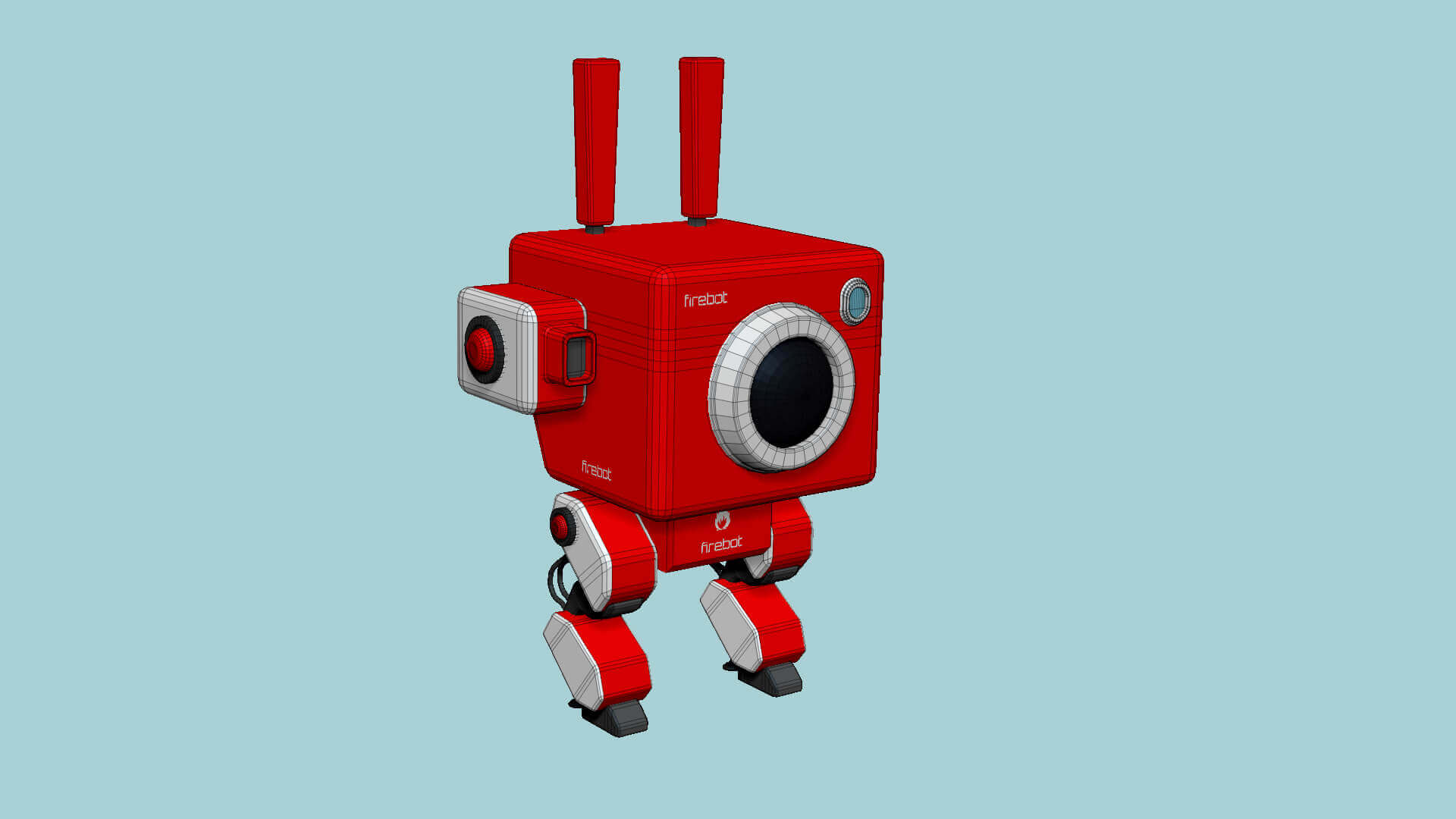 Sci-Fi Robot Model C 09 - Firebot by gsommer