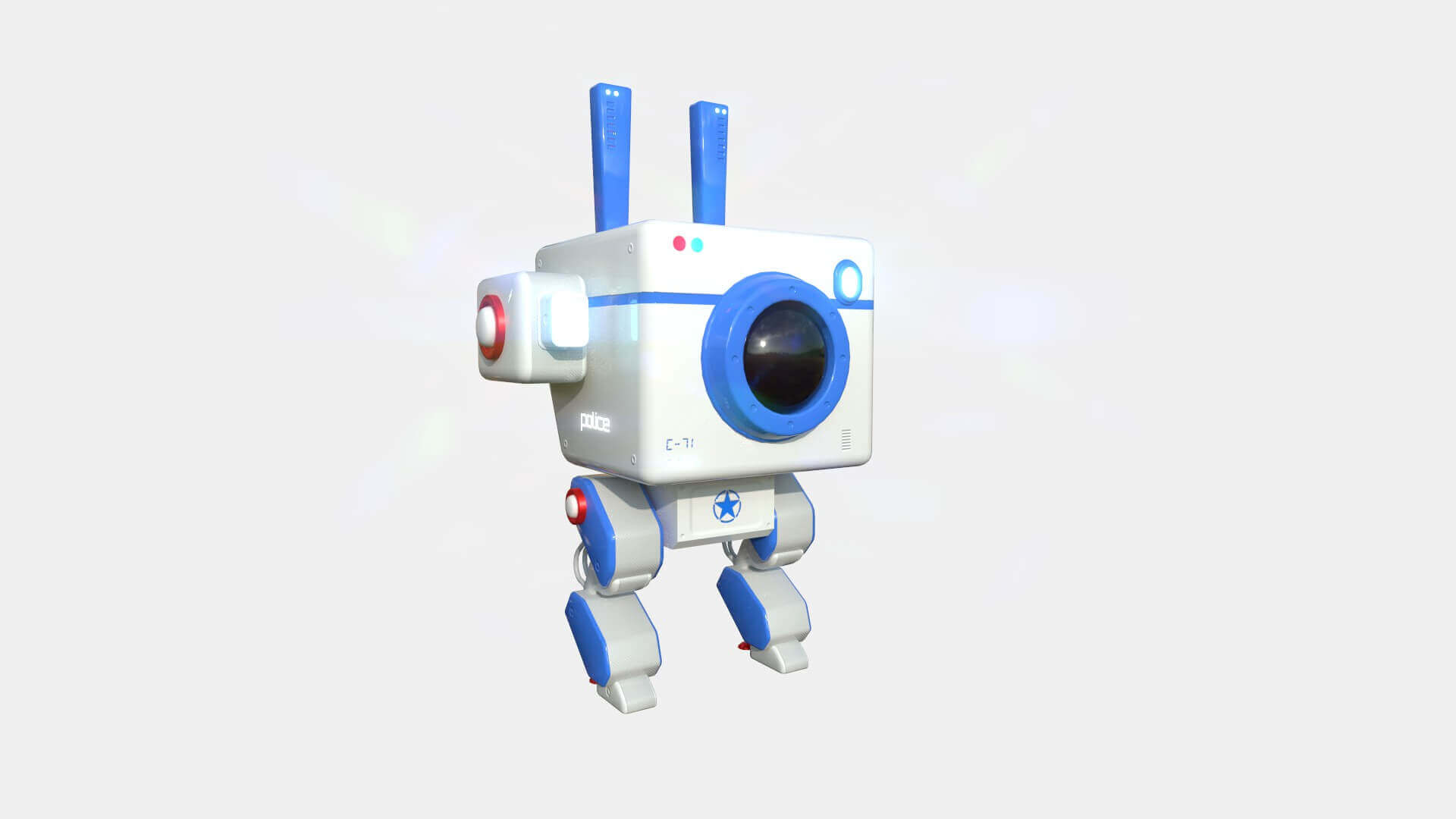 Sci-Fi Robot Model C 10 - Police by gsommer