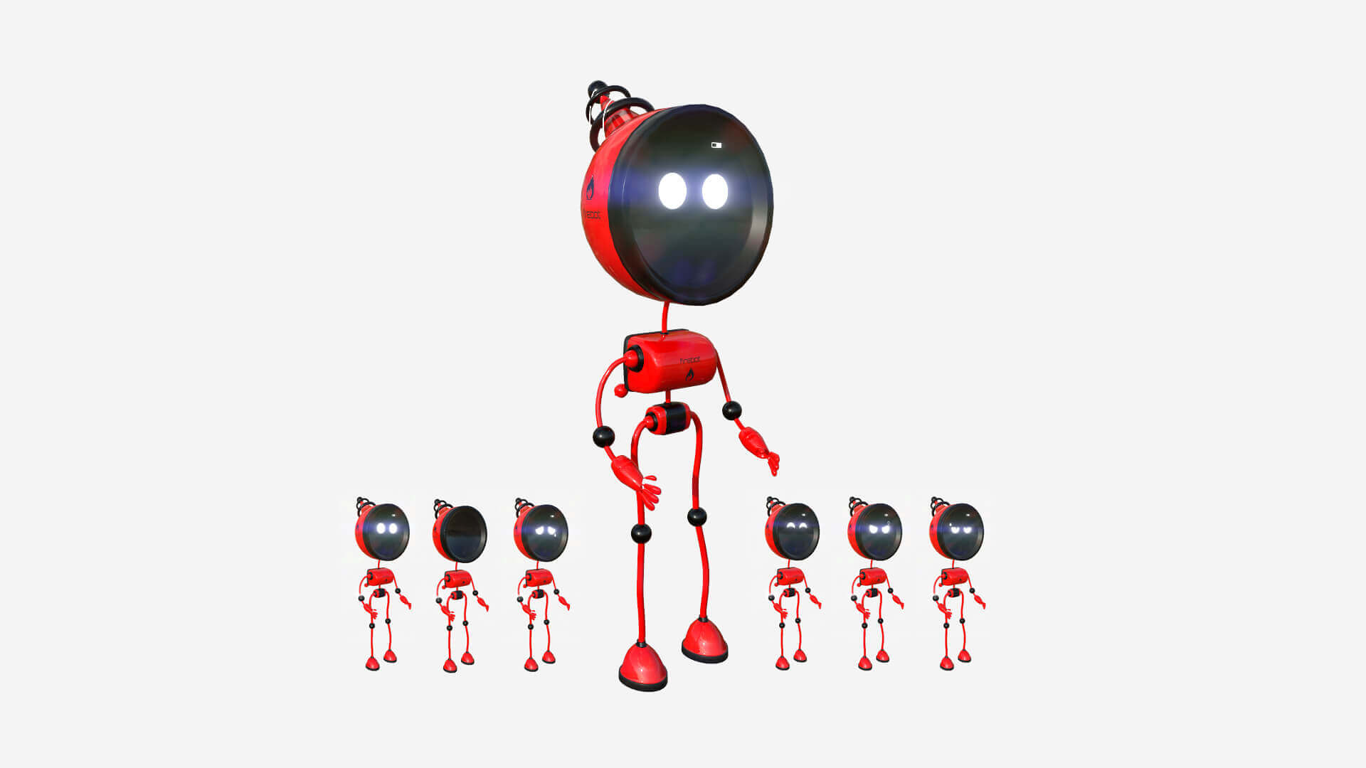 Sci-Fi Robot Model D 06 - Firebot by gsommer