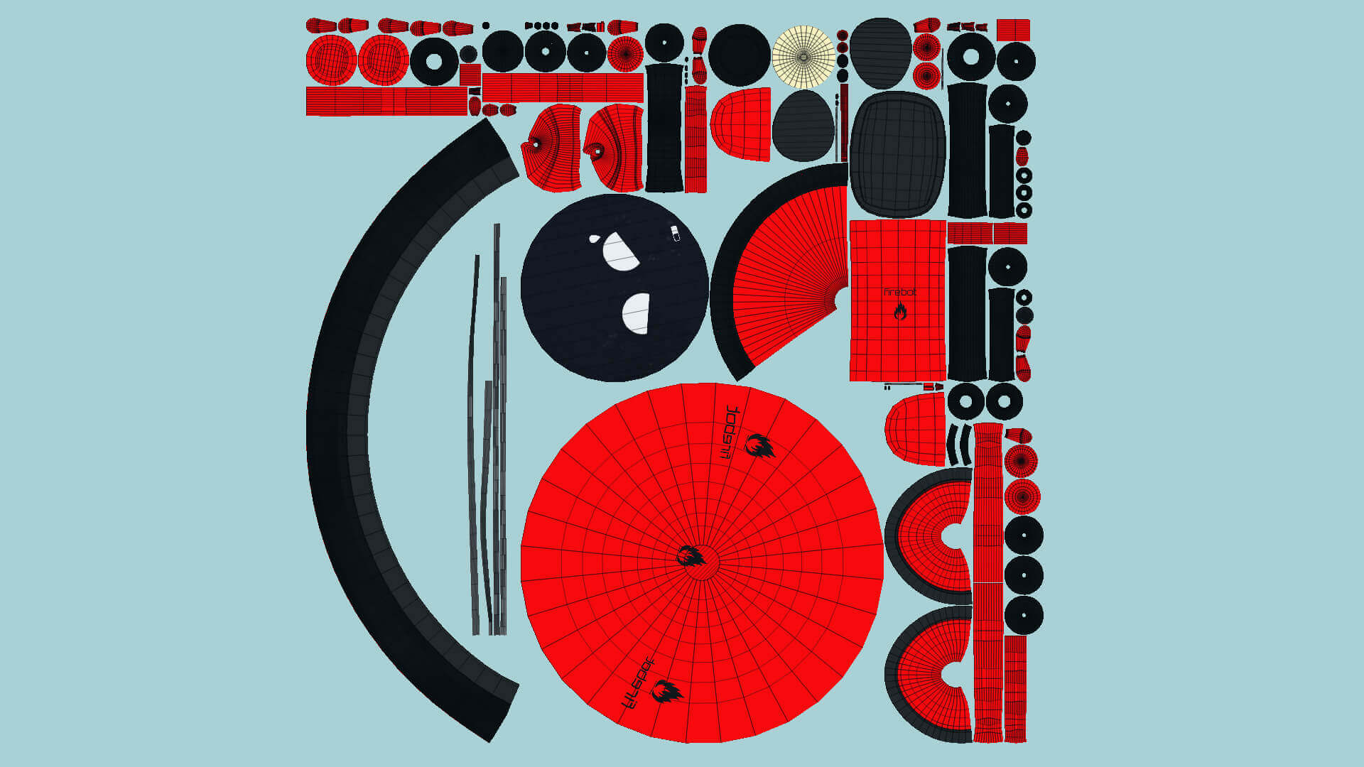 Sci-Fi Robot Model D 06 - Firebot by gsommer