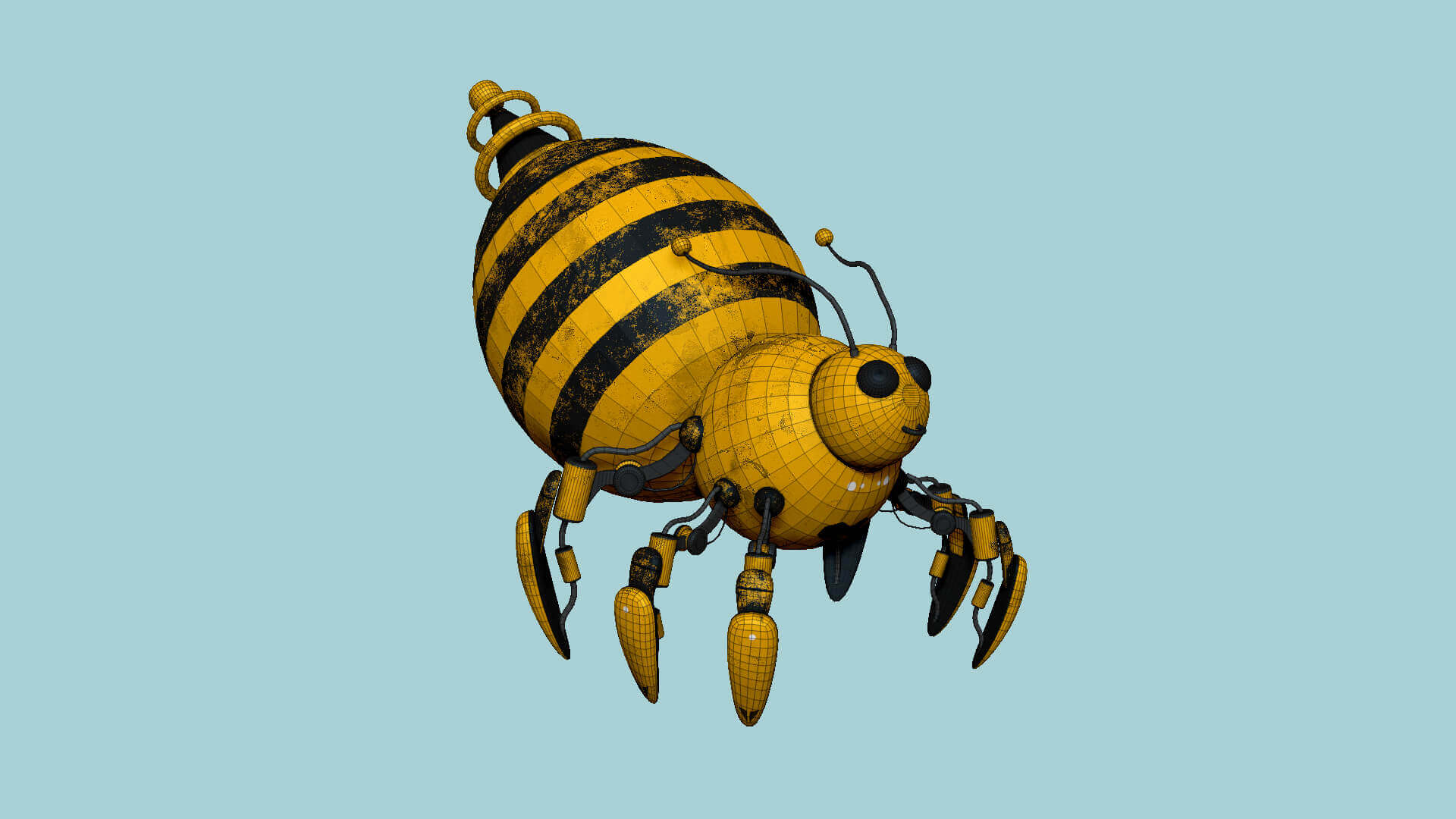 Sci-Fi Robot Model E 01 - Bee Color by gsommer