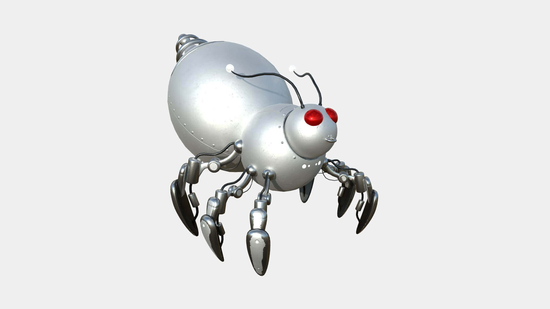 Sci-Fi Robot Model E 02 - Steel Light by gsommer