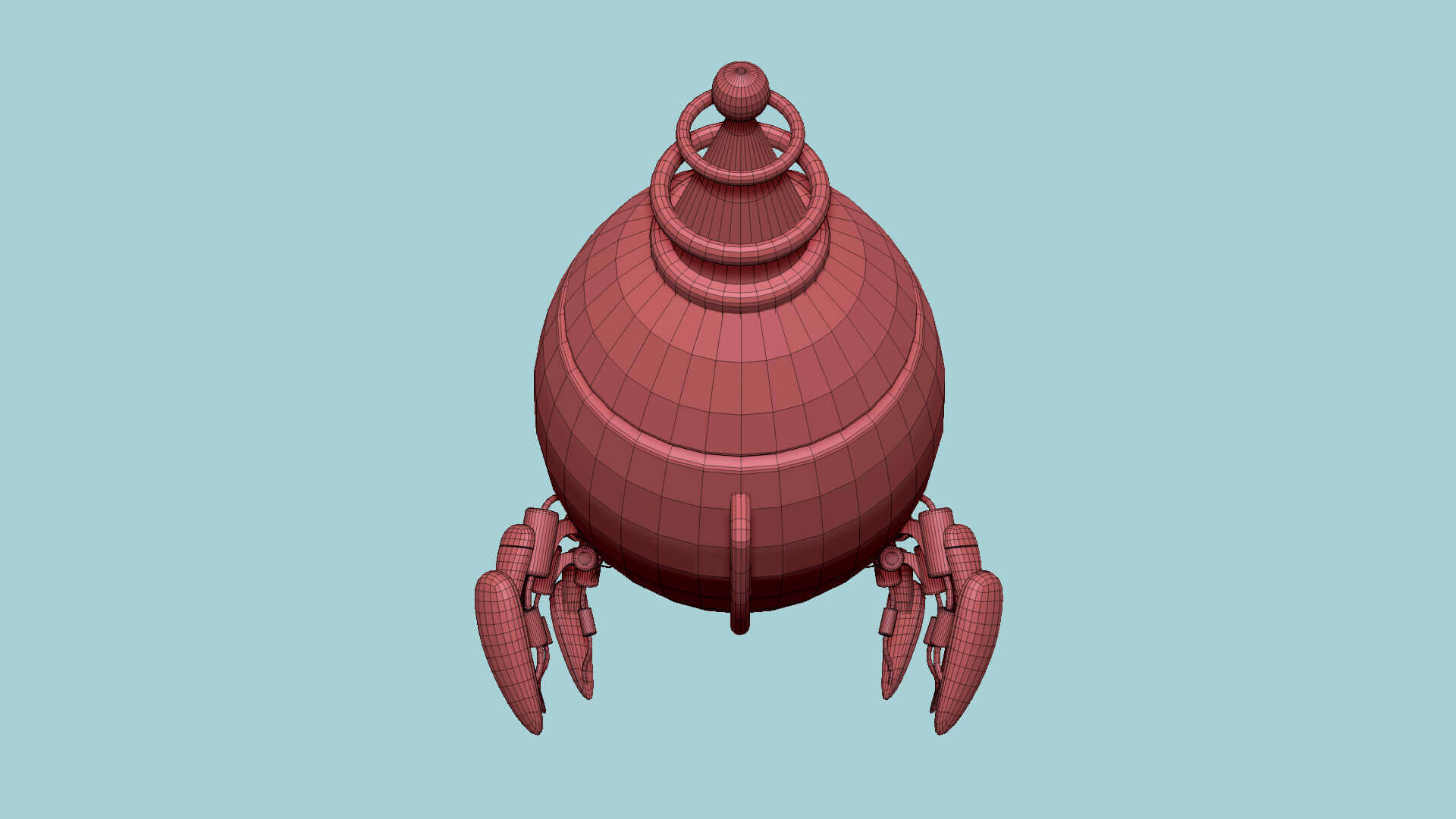 Sci-Fi Robot Model E 03 - White by gsommer