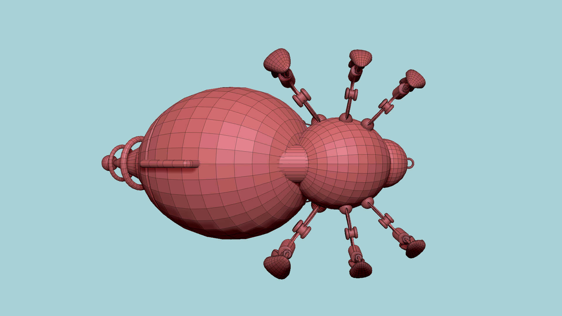 Sci-Fi Robot Model E 10 - Steel Dark by gsommer