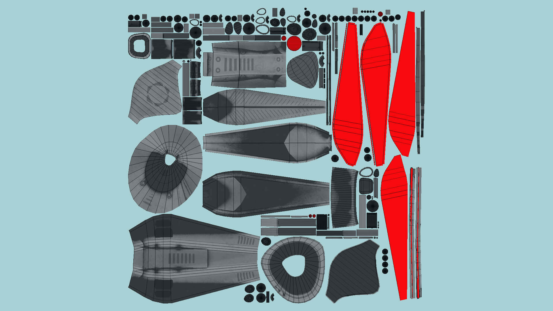 Sci-Fi Robot Model F 02 - Dark Steel by gsommer