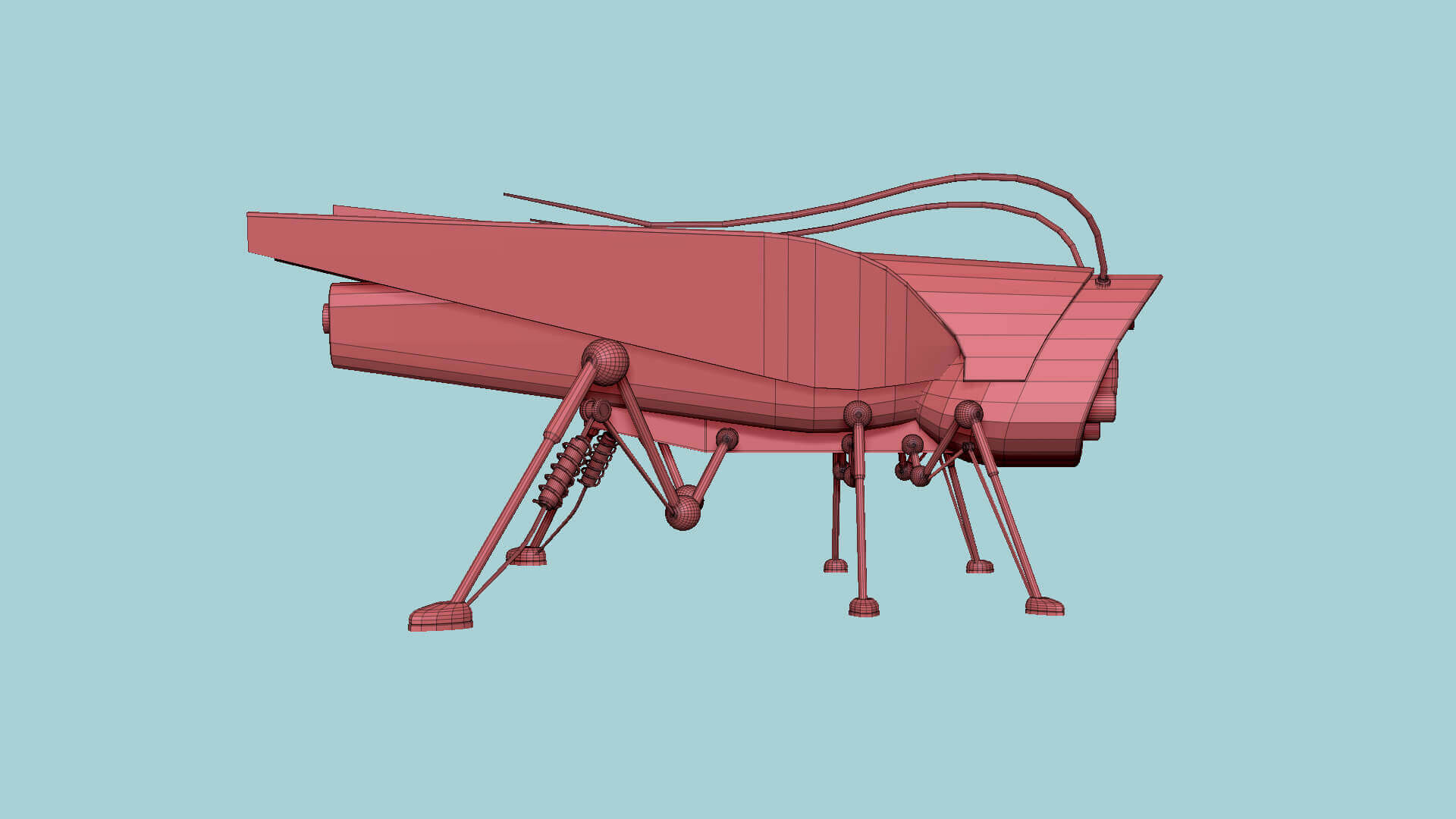 Sci-Fi Robot Model F 02 - Dark Steel by gsommer