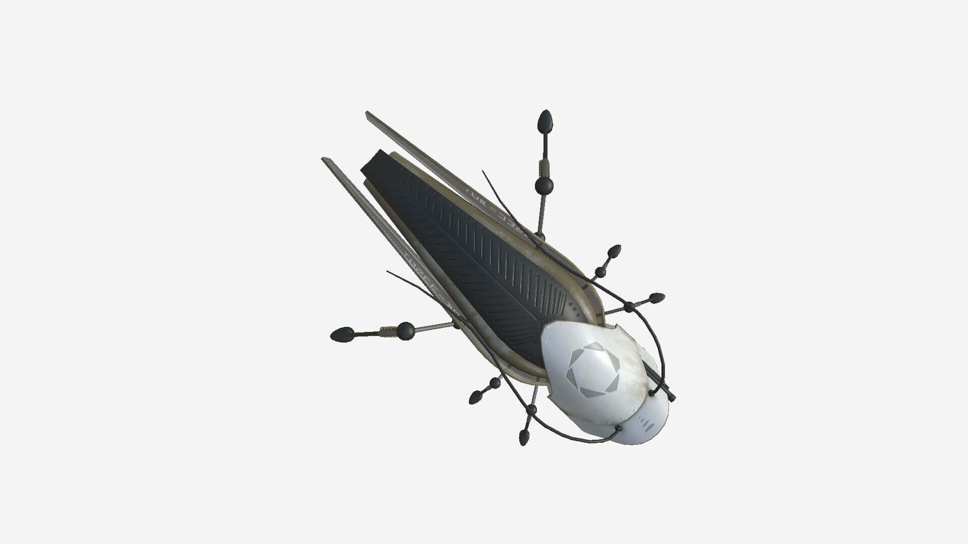 Sci-Fi Robot Model F 07 - White and Black by gsommer