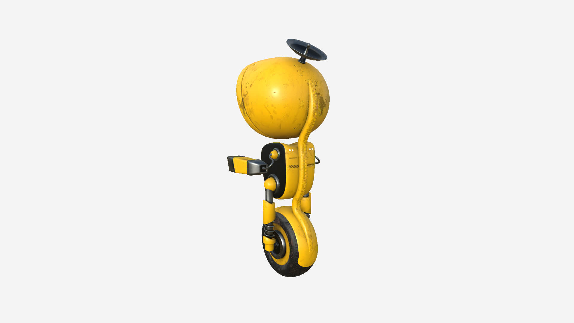 Sci-Fi Robot Model H 03 - Yellow by gsommer