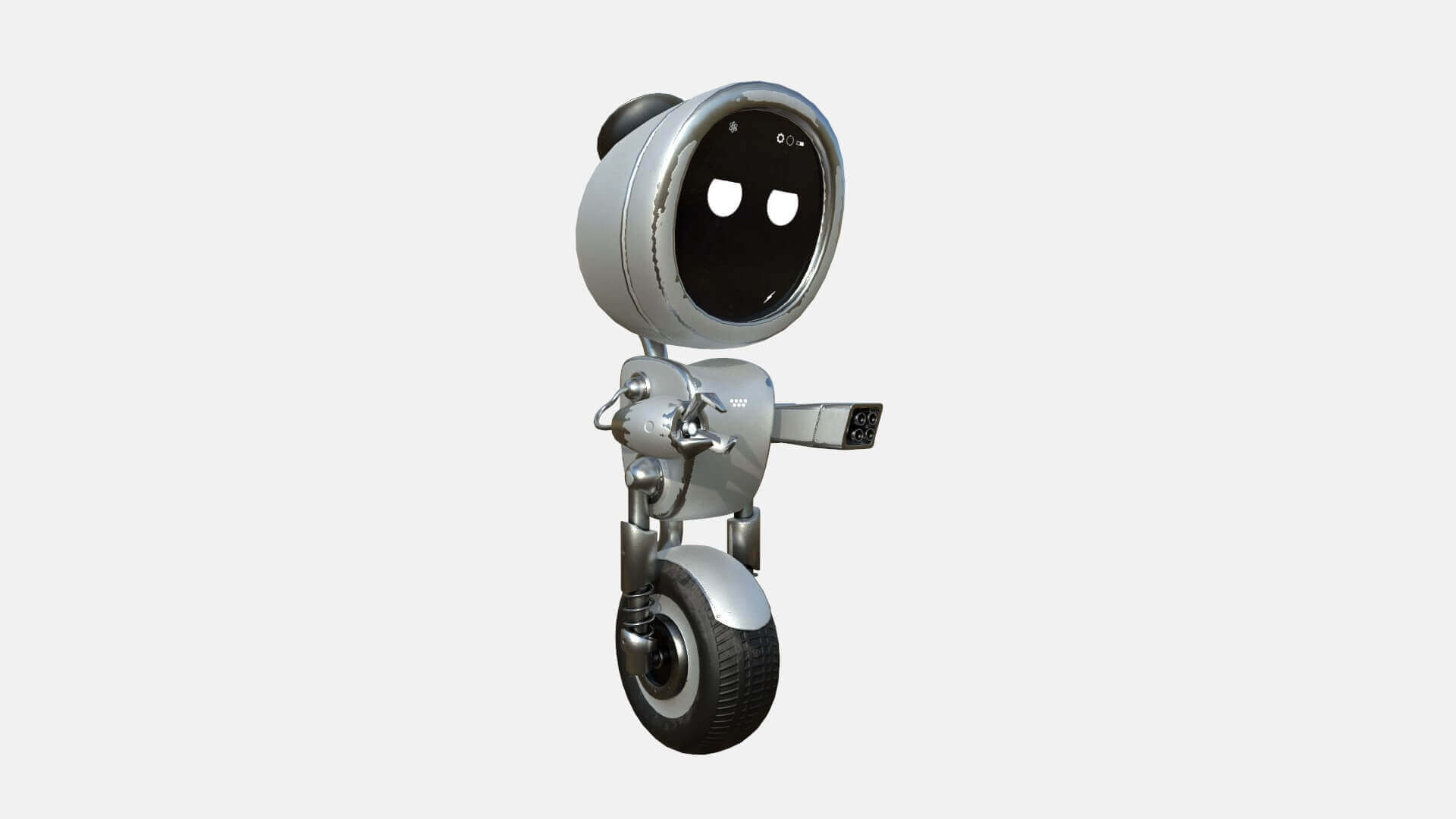 Sci-Fi Robot Model H 05 - Steel by gsommer