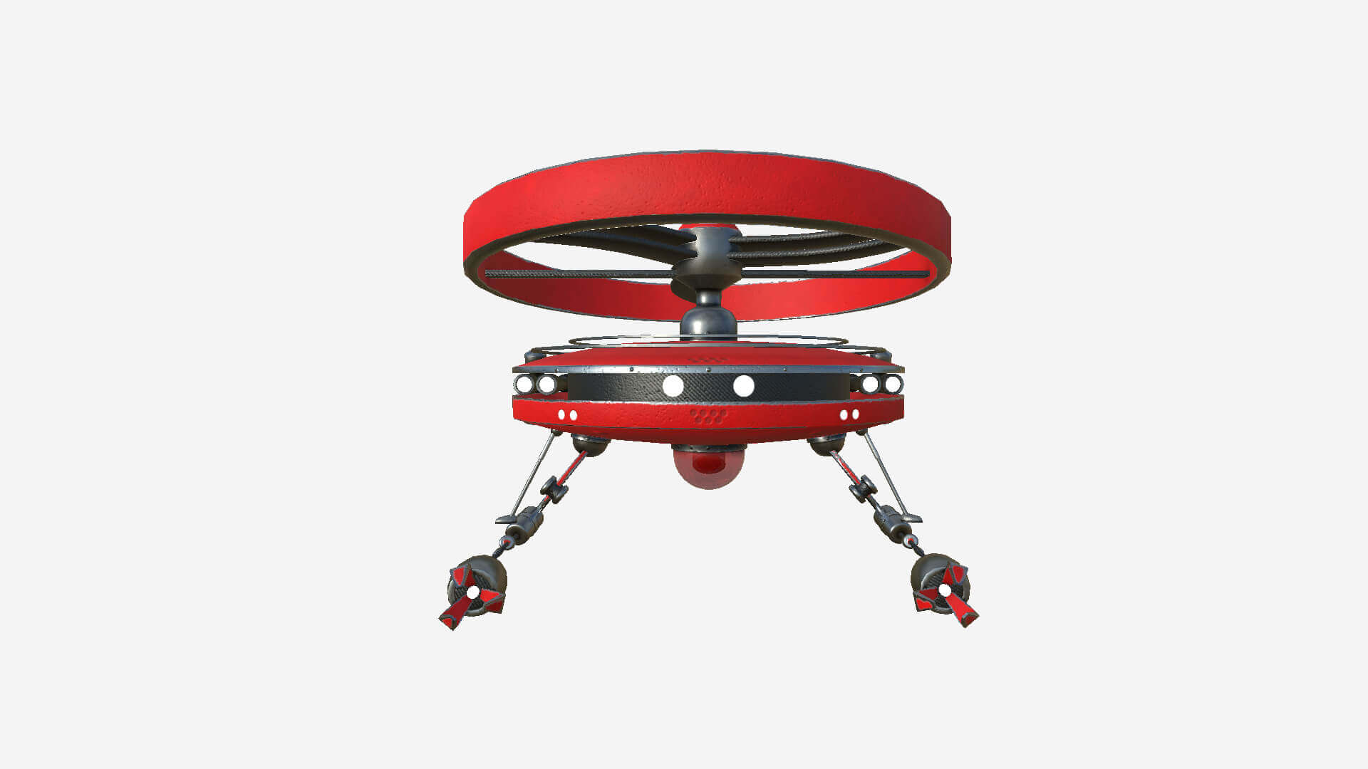 Sci-Fi Robot Model I 04 - Red by gsommer