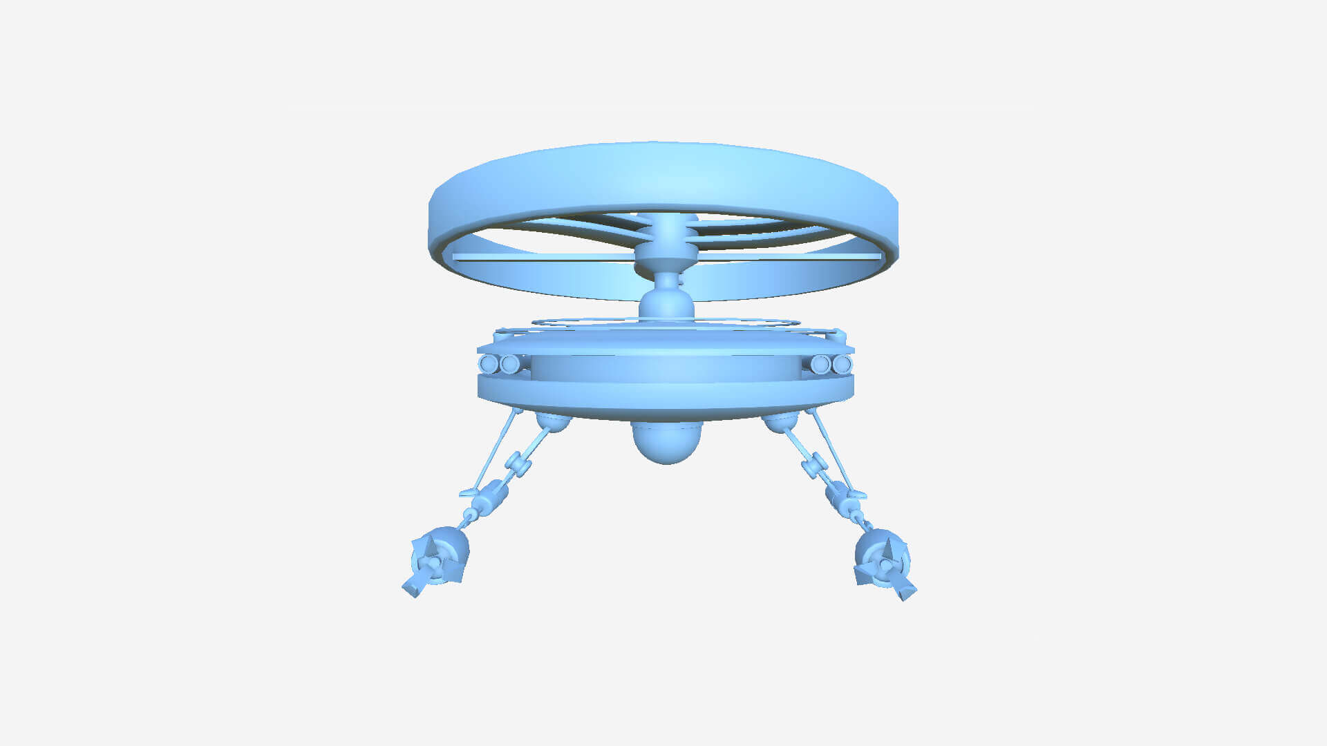 Sci-Fi Robot Model I 08 - Aluminum by gsommer