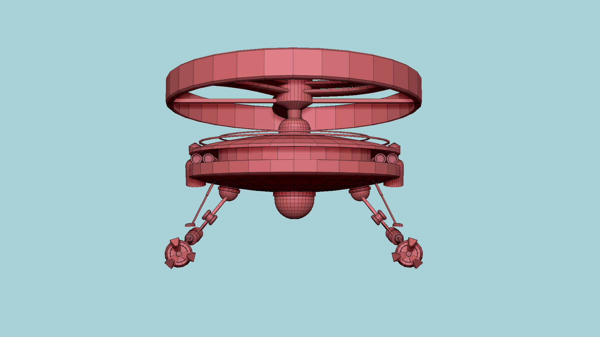 Sci-Fi Robot Model I 08 - Aluminum by gsommer