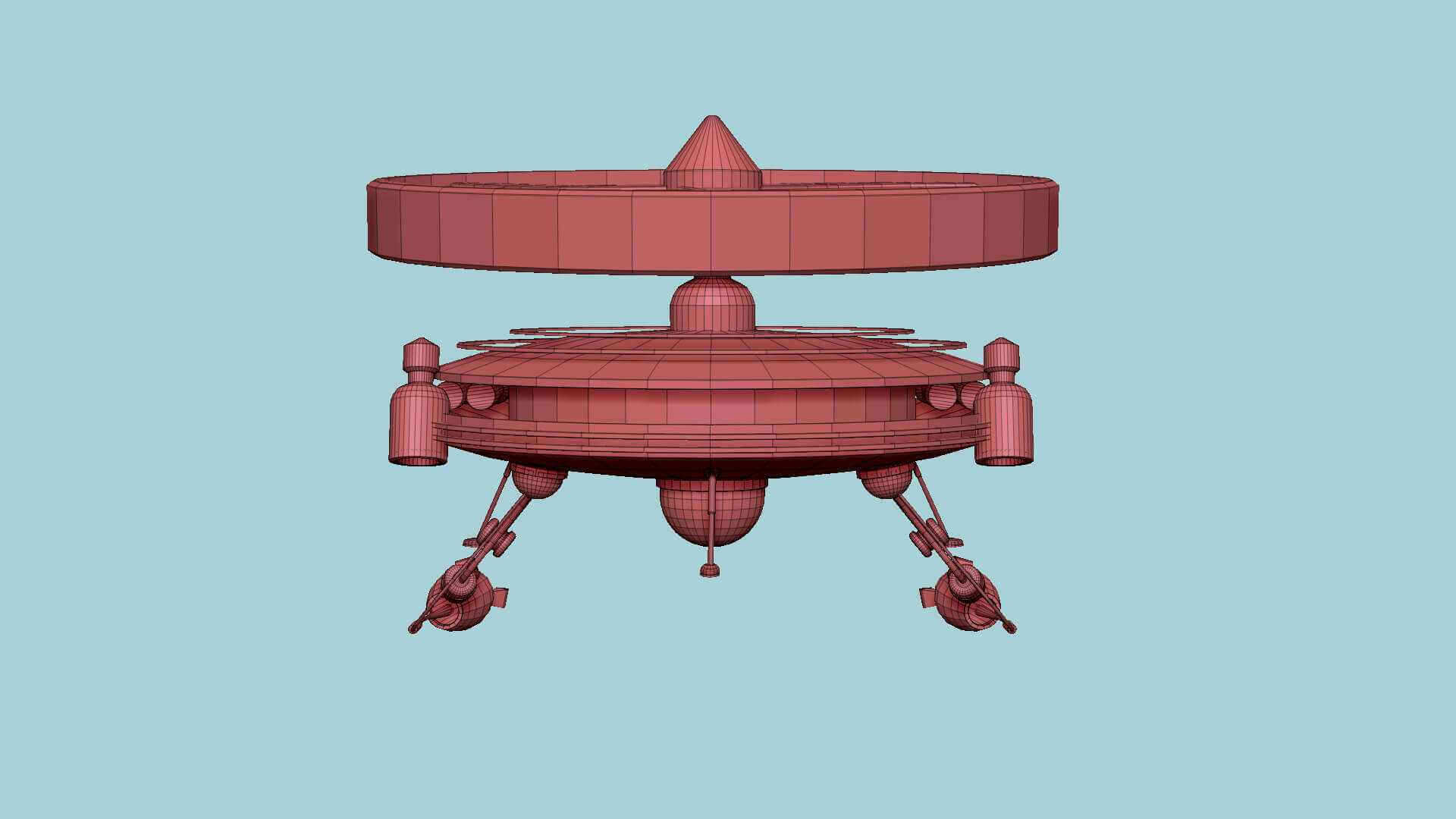 Sci-Fi Robot Model I 08 - Aluminum by gsommer