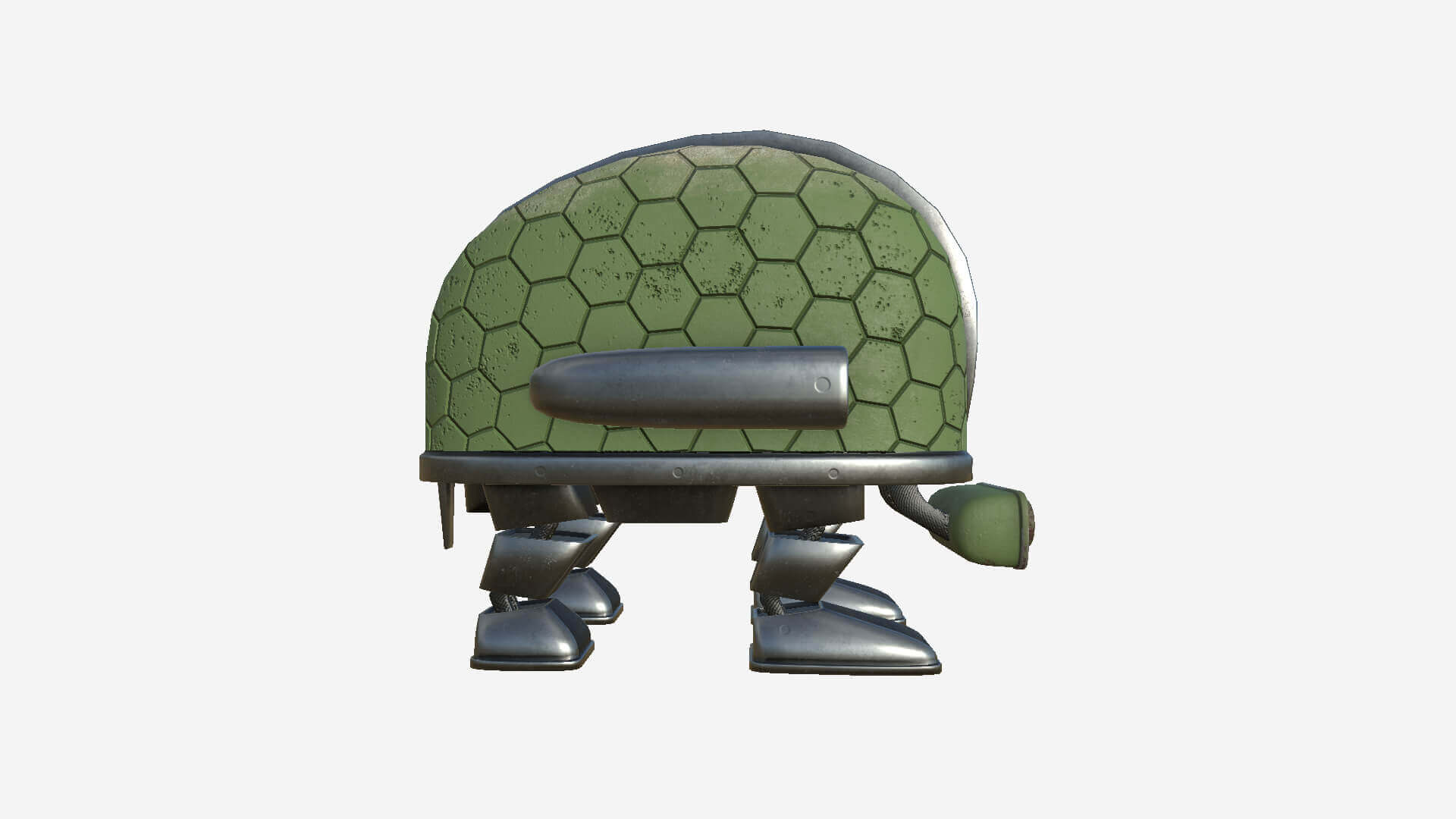 Sci-Fi Robot Model J 03 - Green Turtle by gsommer