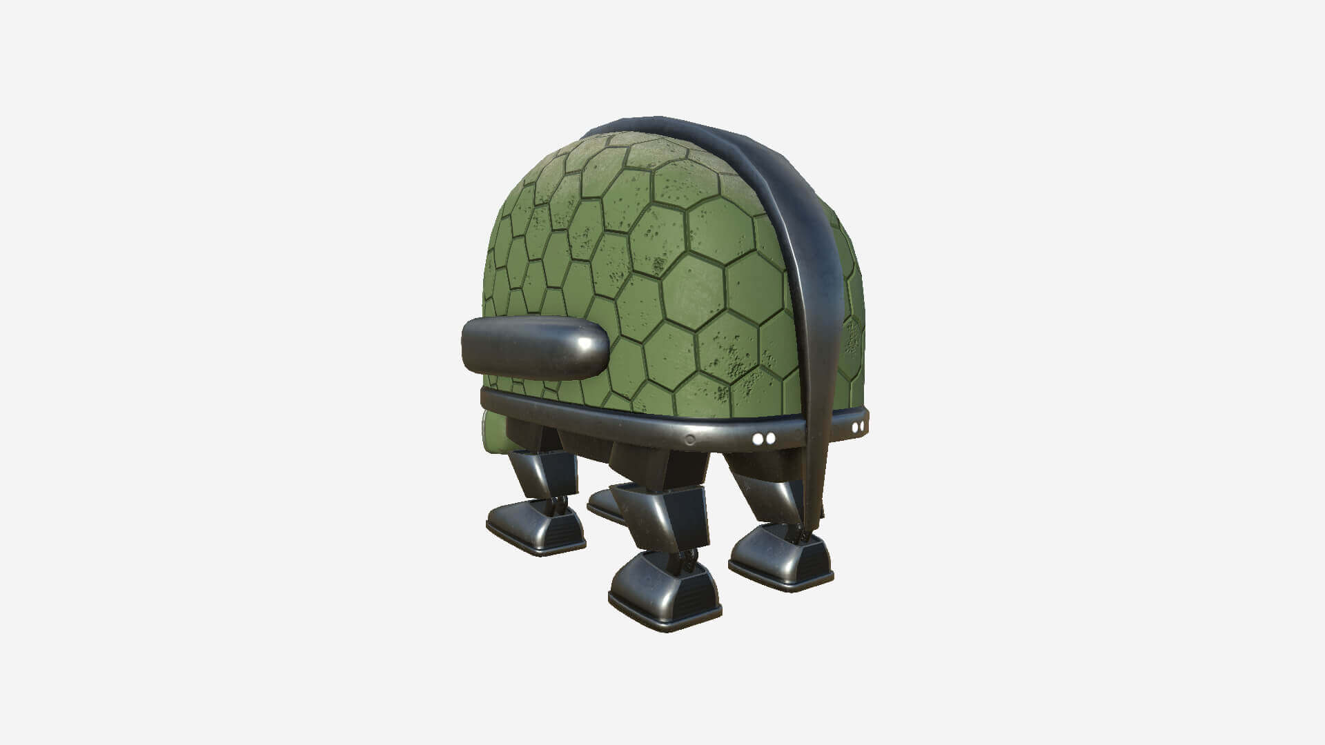 Sci-Fi Robot Model J 03 - Green Turtle by gsommer