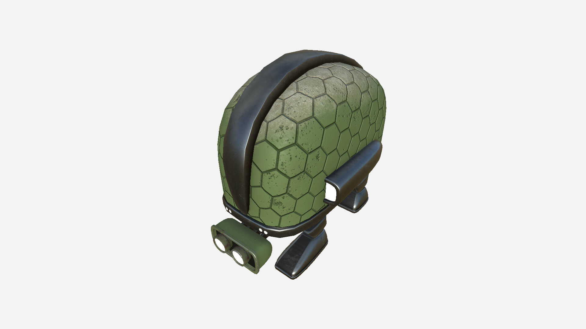 Sci-Fi Robot Model J 03 - Green Turtle by gsommer