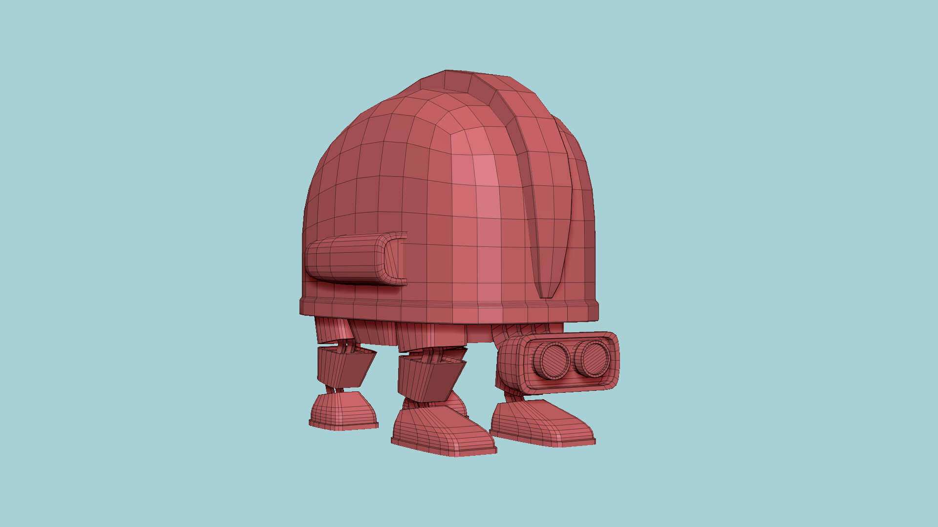 Sci-Fi Robot Model J 03 - Green Turtle by gsommer