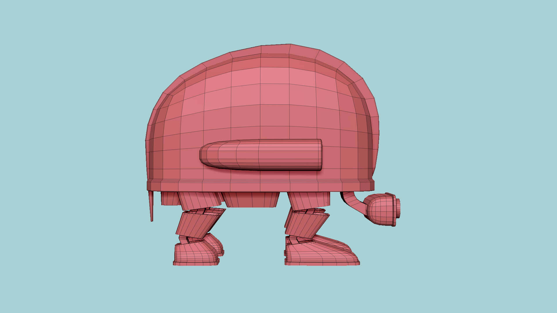 Sci-Fi Robot Model J 03 - Green Turtle by gsommer