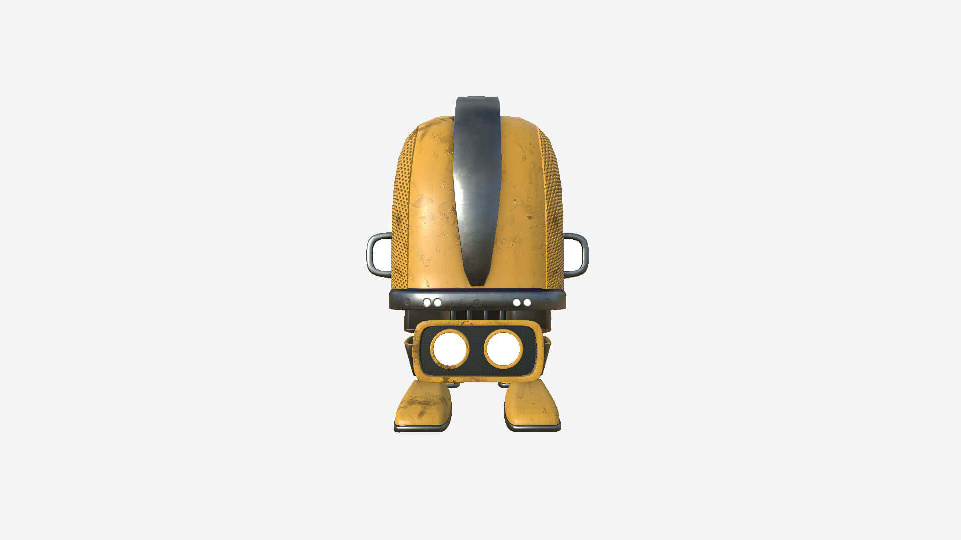Sci-Fi Robot Model J 04 - Yellow by gsommer