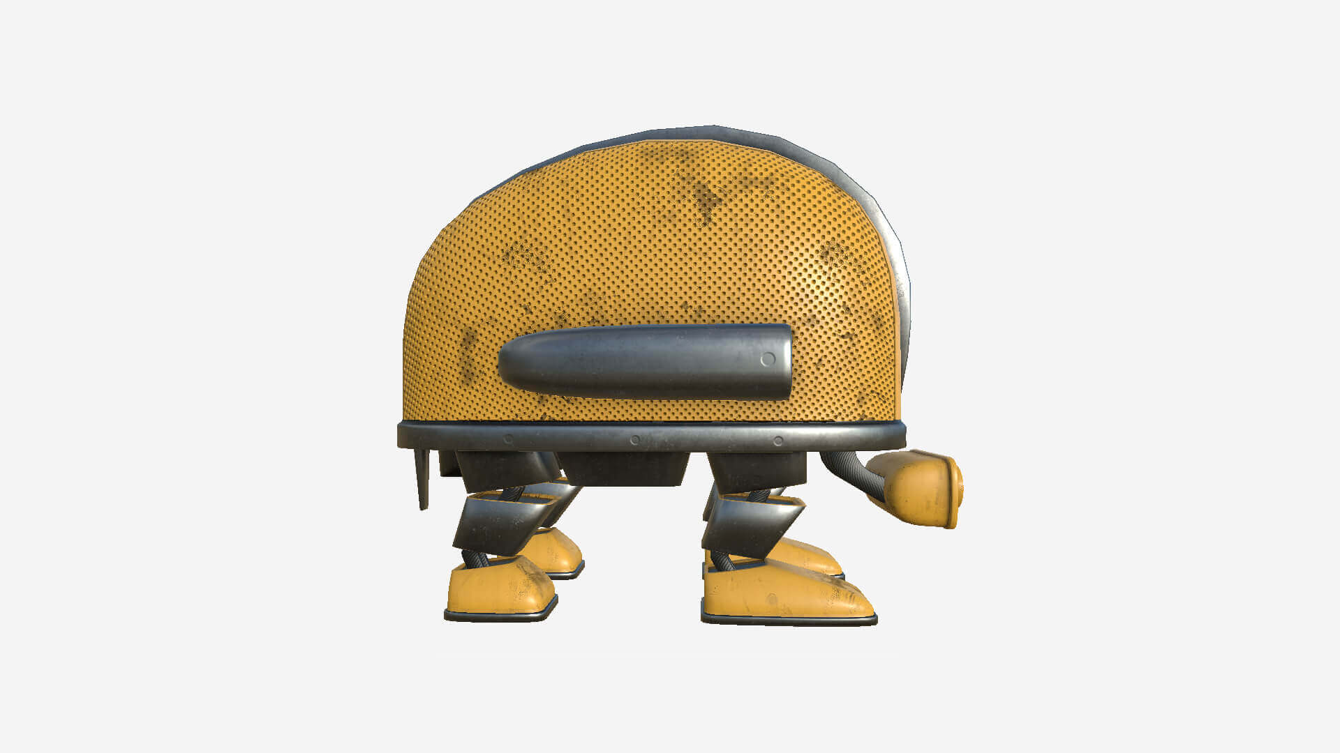 Sci-Fi Robot Model J 04 - Yellow by gsommer