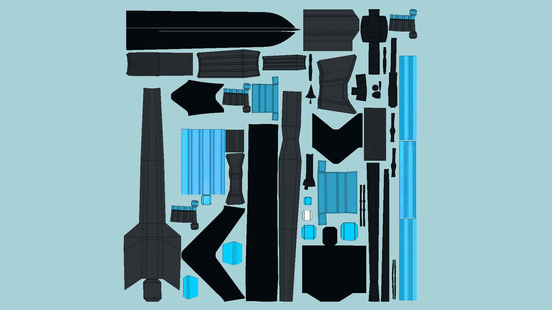 Sci-Fi Sniper Gunblade 03 - Black 3D Model by gsommer