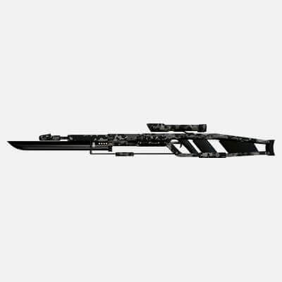 Sci-Fi Sniper Gunblade 08 - Black Camouflage 3D Model by gsommer