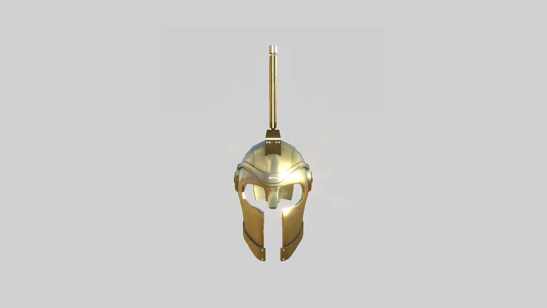 Sci-Fi Spartan Helmet 08 - Gold 3D Model by gsommer