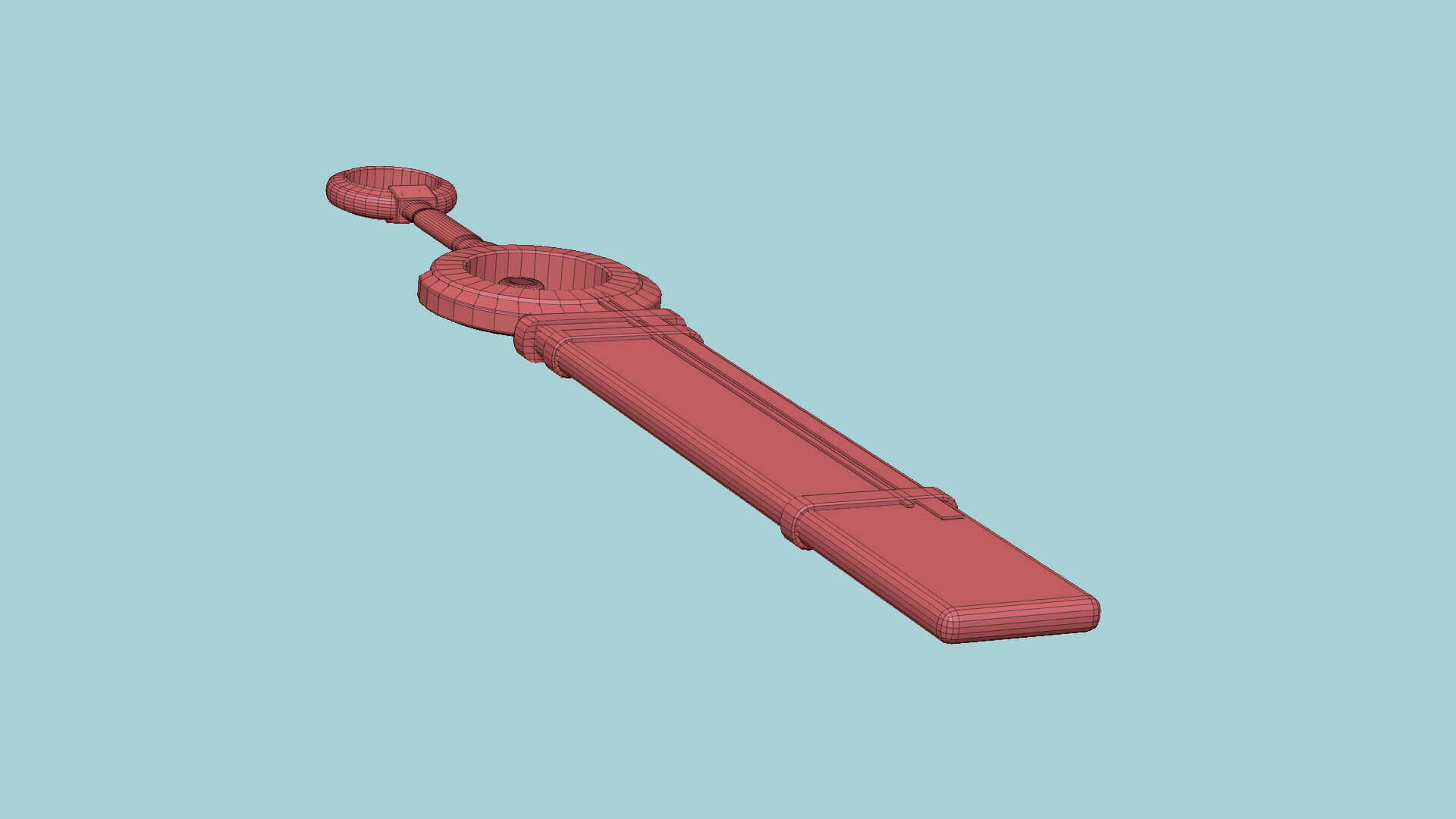 Sci-Fi Sword 10 - Blue 3D Model by gsommer
