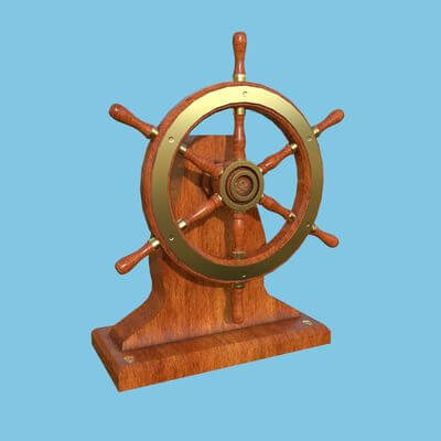Ship Wheel 02 - Luxury 3D Model by gsommer
