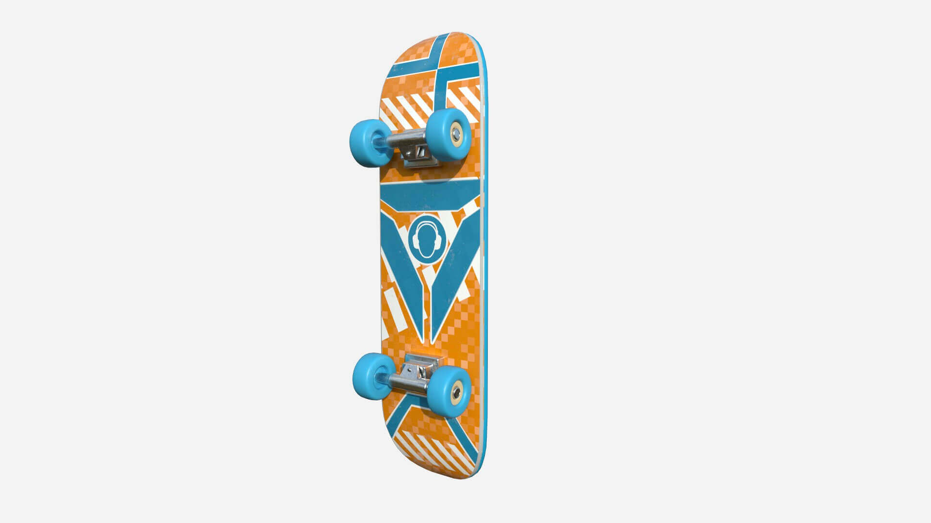 Skateboard 04 - Blue 3D Model by gsommer