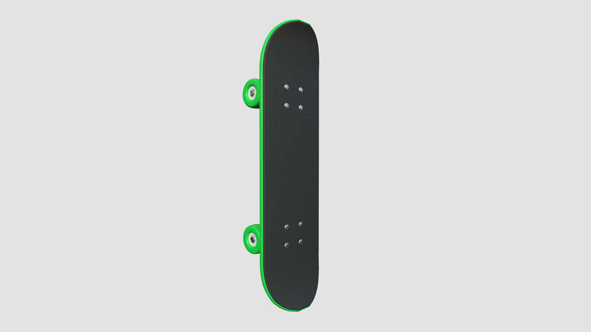 Skateboard 07 - Green 3D Model by gsommer