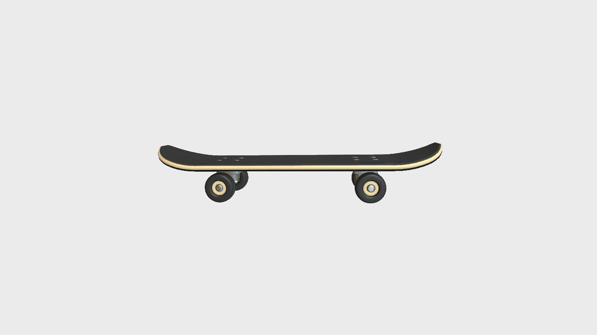 Skateboard 10 - Editable 3D Model by gsommer