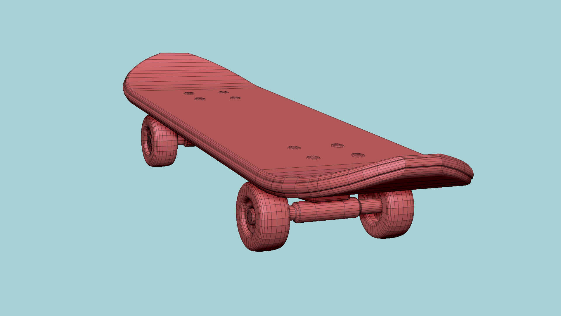 Skateboard 10 - Editable 3D Model by gsommer