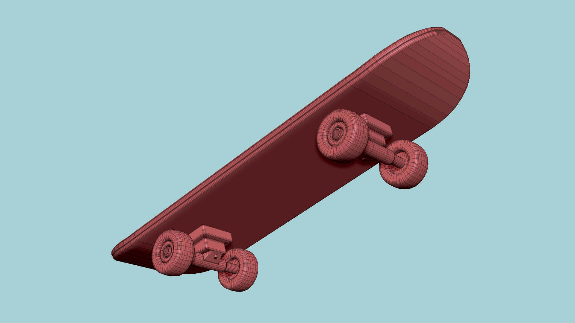 Skateboard 10 - Editable 3D Model by gsommer