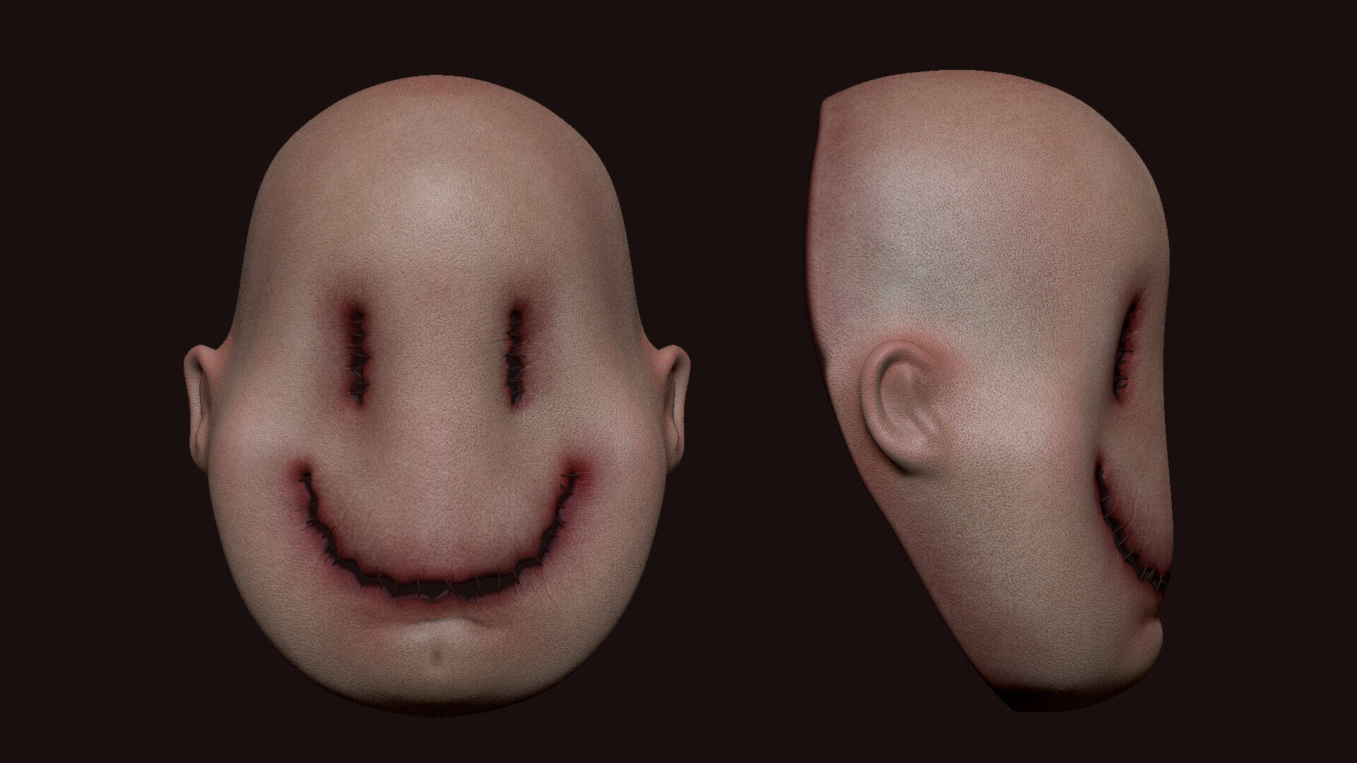 Smiley Mask - 3D Model by gsommer
