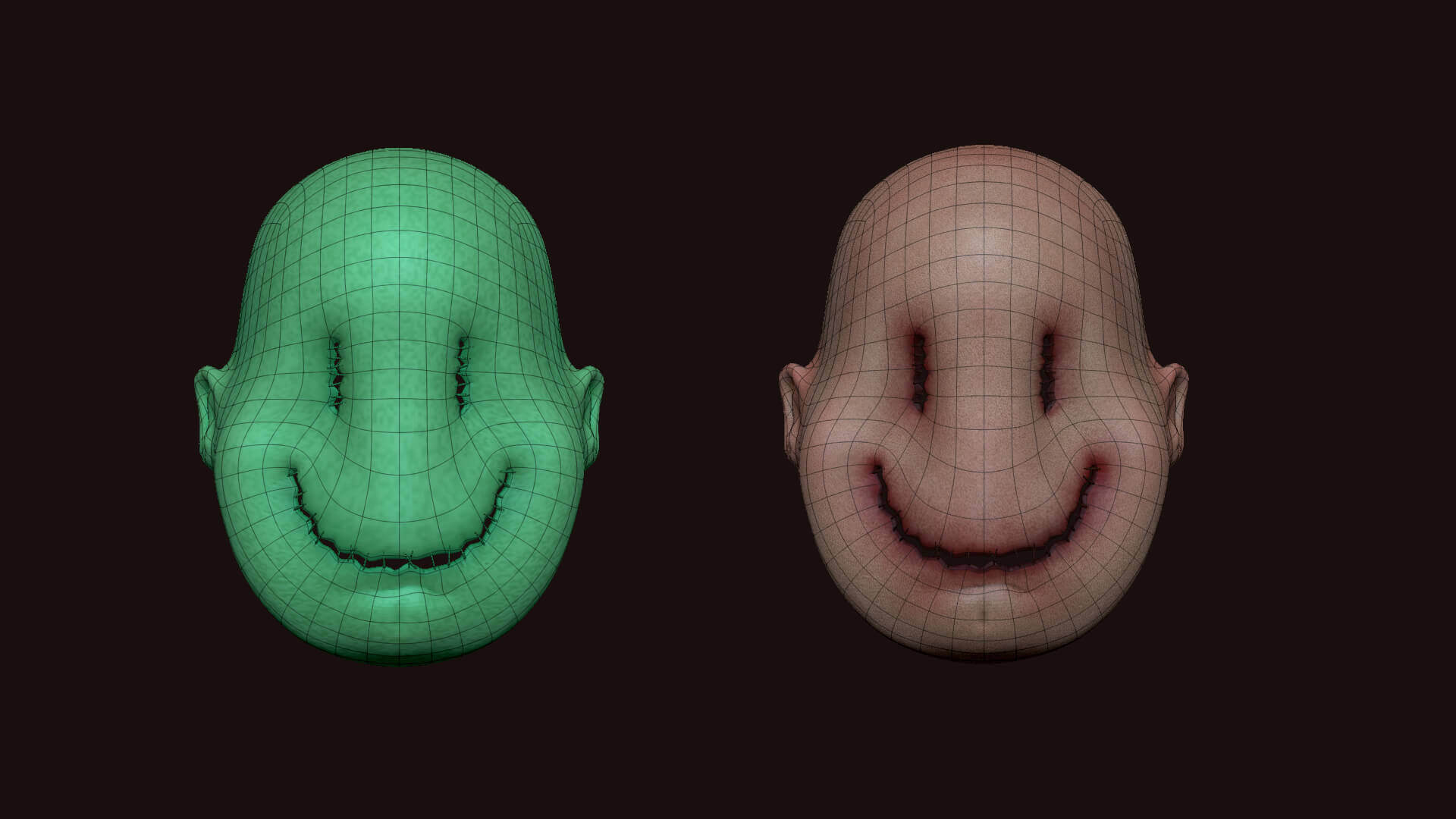 Smiley Mask - 3D Model by gsommer