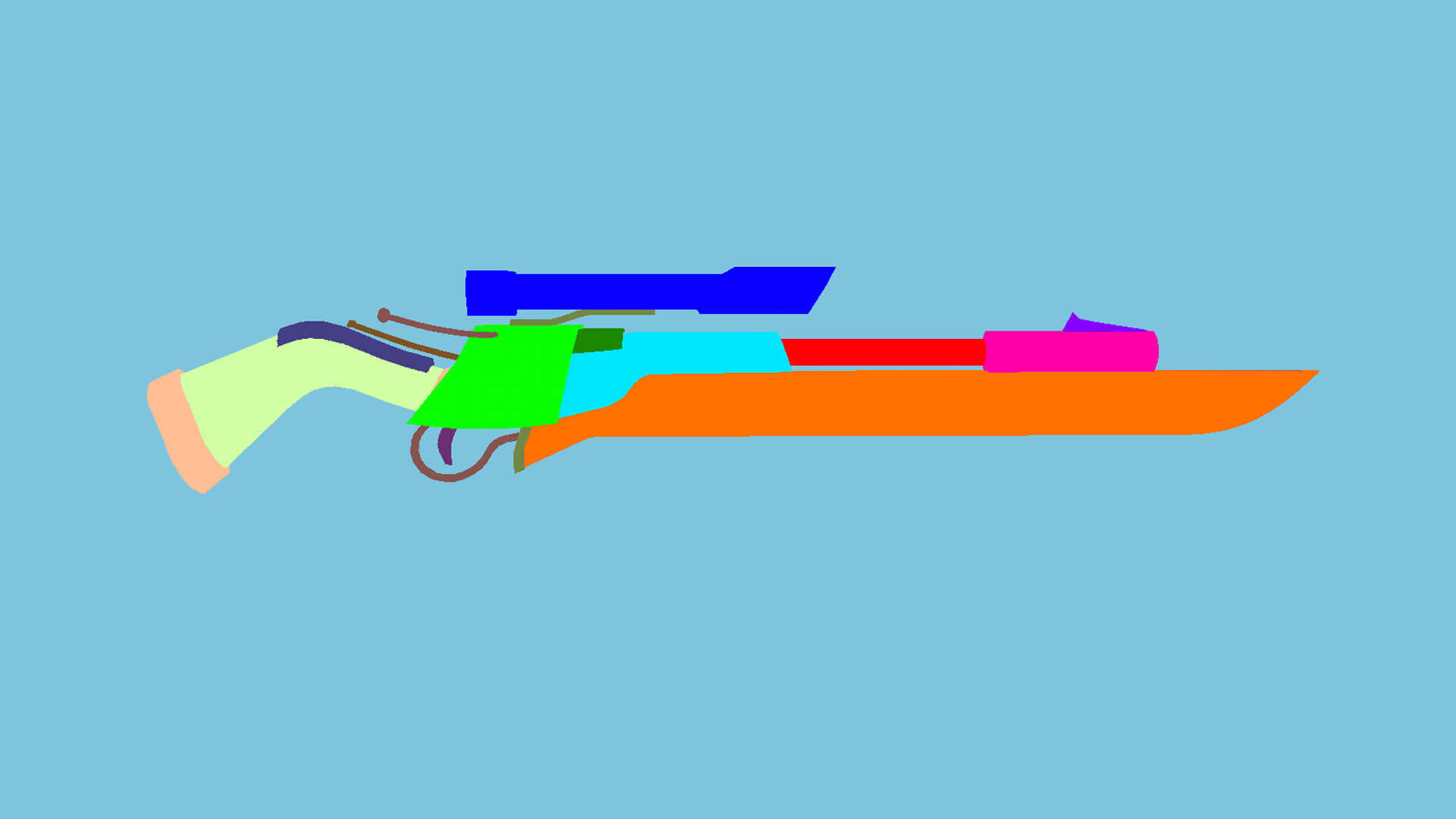 Sniper Gunblade 02 - Dirt Blood 3D Model by gsommer