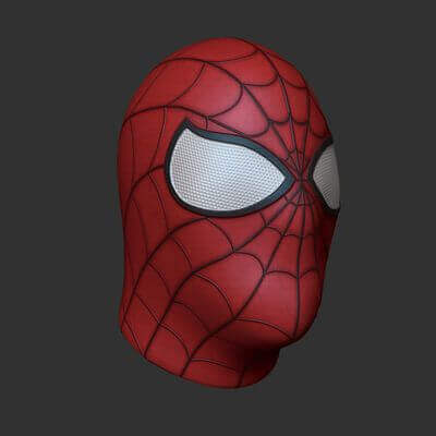 Spiderman Mask - 3D Model by gsommer
