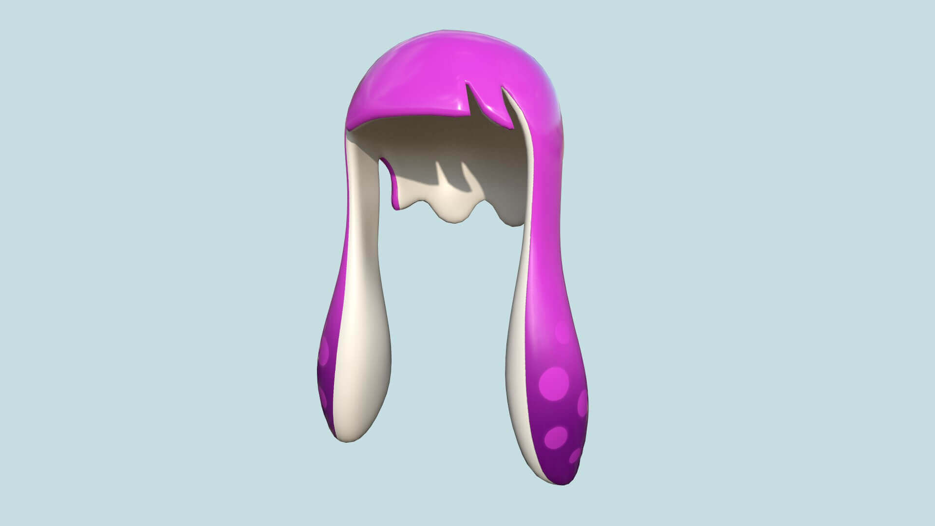 Splatoon Hair 02 - Pink 3D Model by gsommer