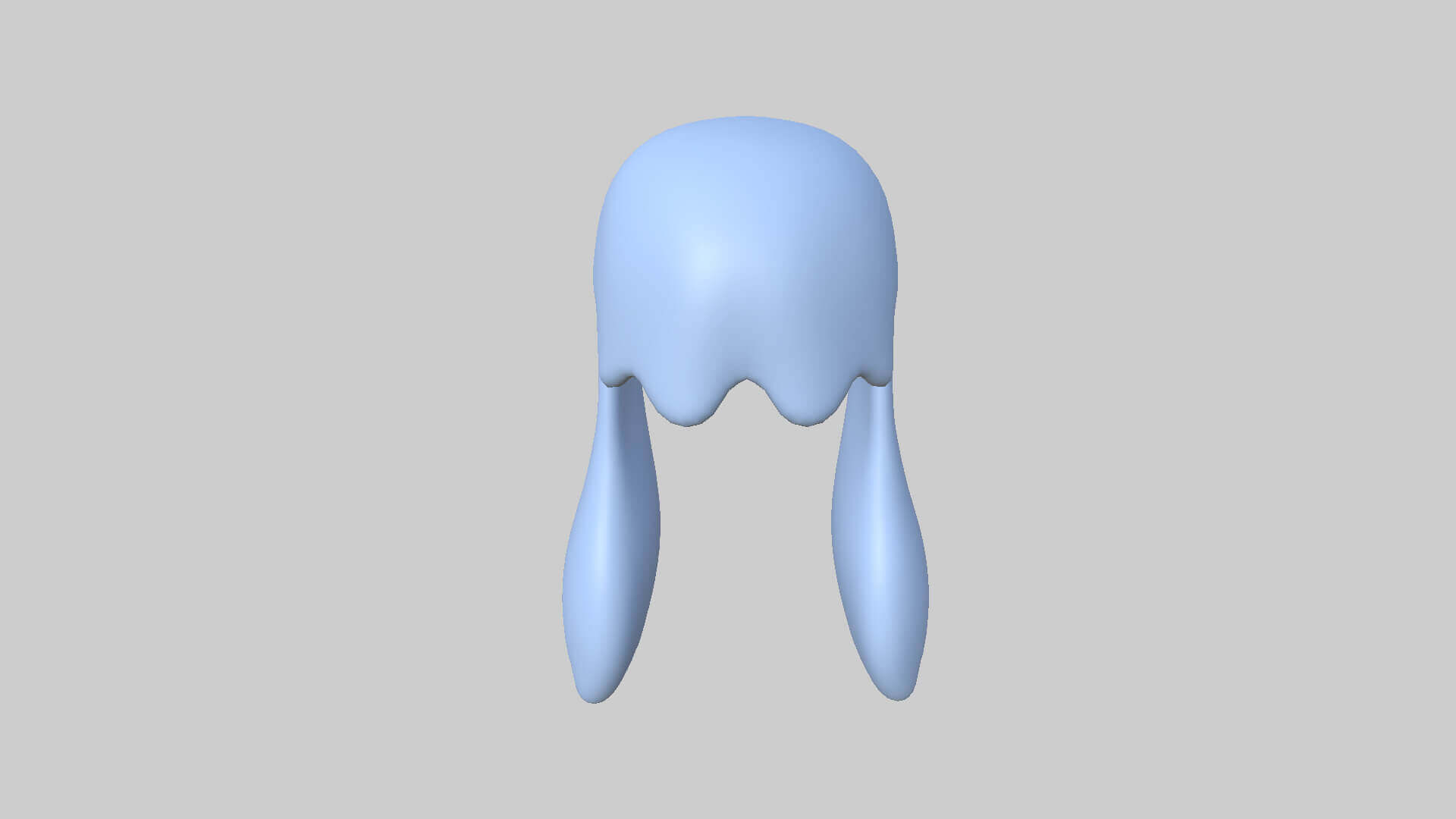 Splatoon Hair 02 - Pink 3D Model by gsommer