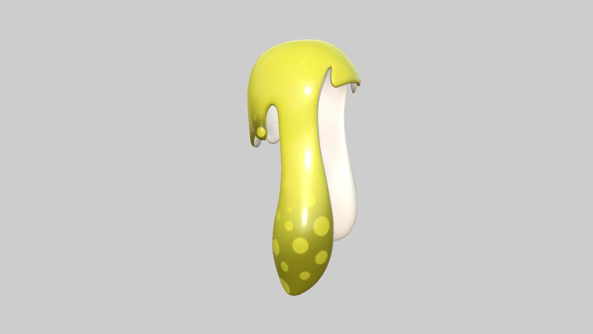 Splatoon Hair 06 - Yellow 3D Model by gsommer
