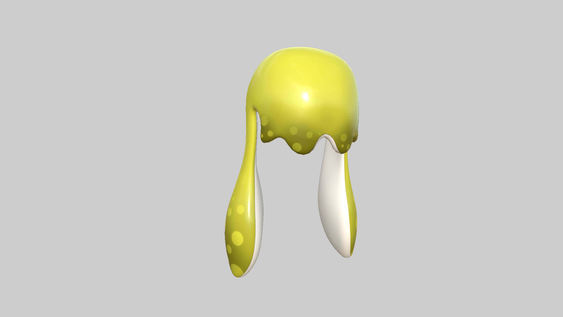 Splatoon Hair 06 - Yellow 3D Model by gsommer
